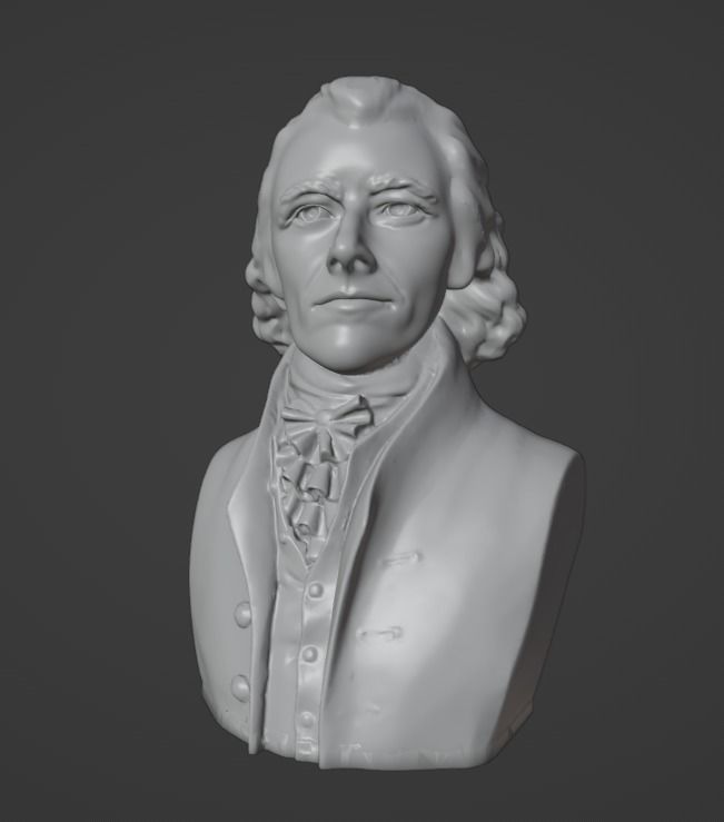 Alexander Hamilton 3D model 3D printable | CGTrader
