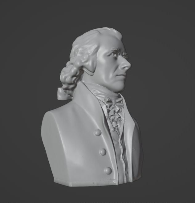 Alexander Hamilton 3D model 3D printable | CGTrader