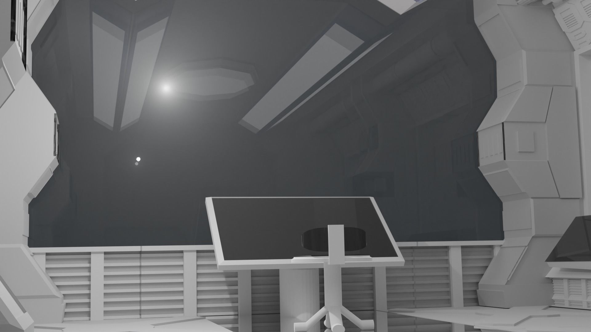 3D model Space cabin VR / AR / low-poly | CGTrader