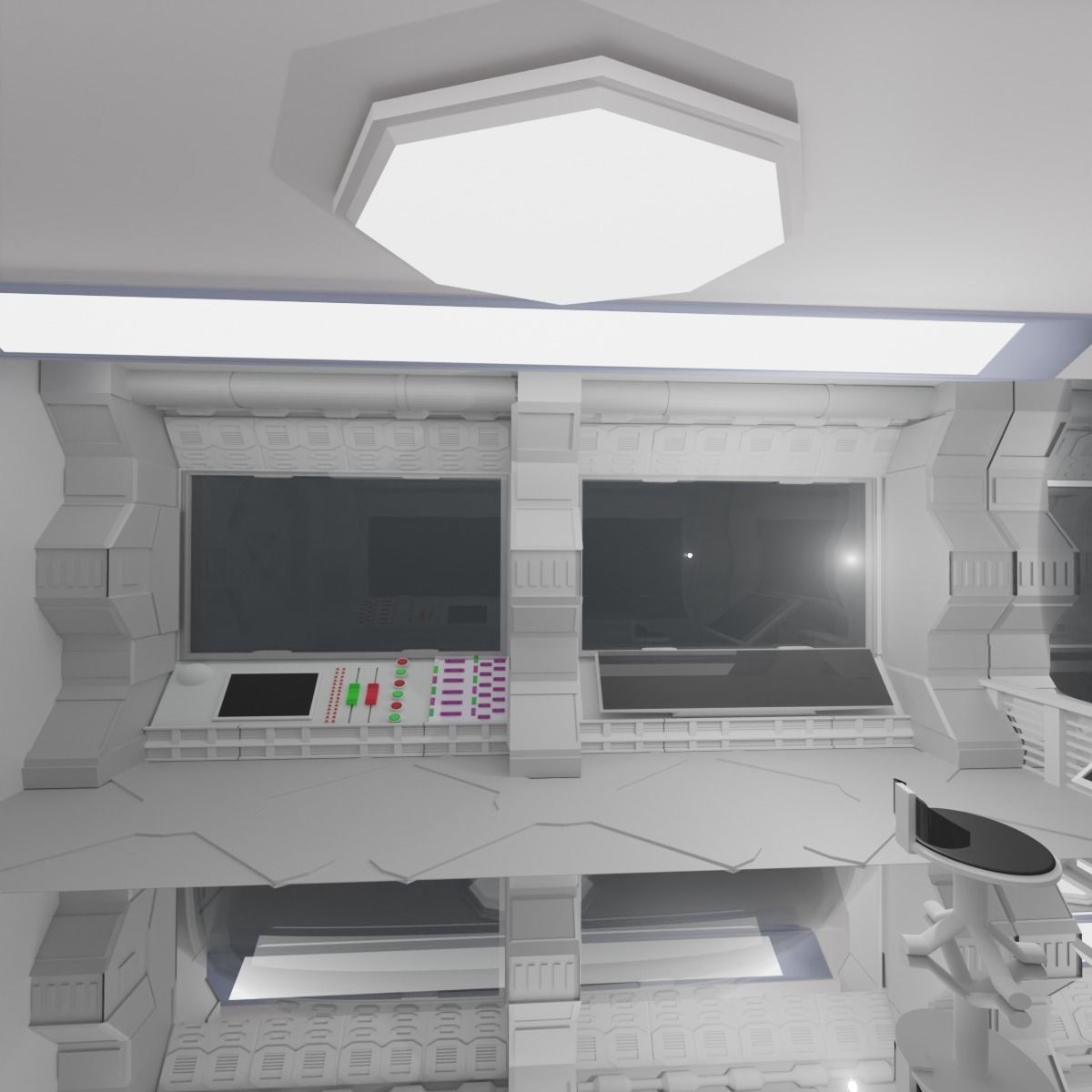 3D model Space cabin VR / AR / low-poly | CGTrader