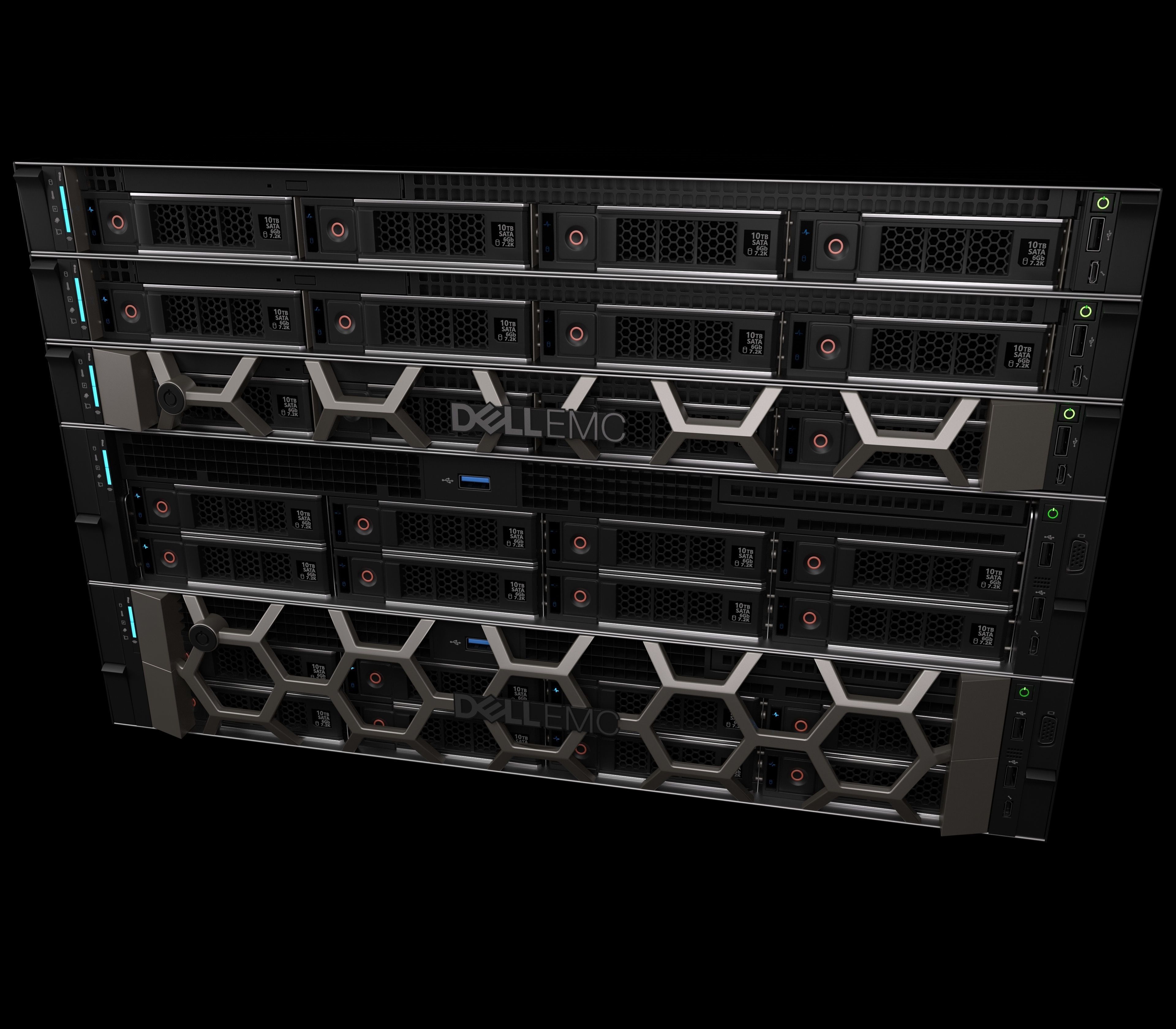 Data Server and Network Rack 3D model | CGTrader