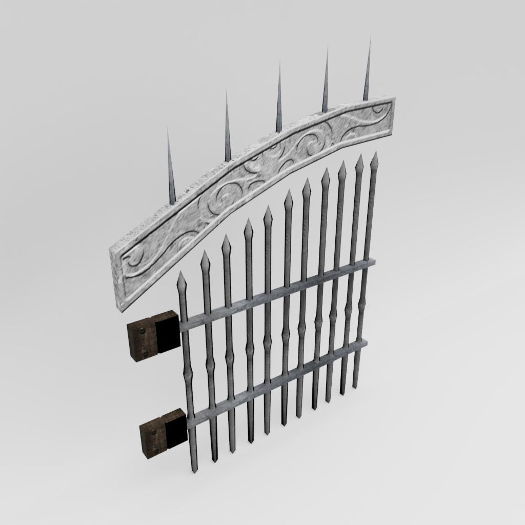 3D model Prop gate VR / AR / low-poly | CGTrader