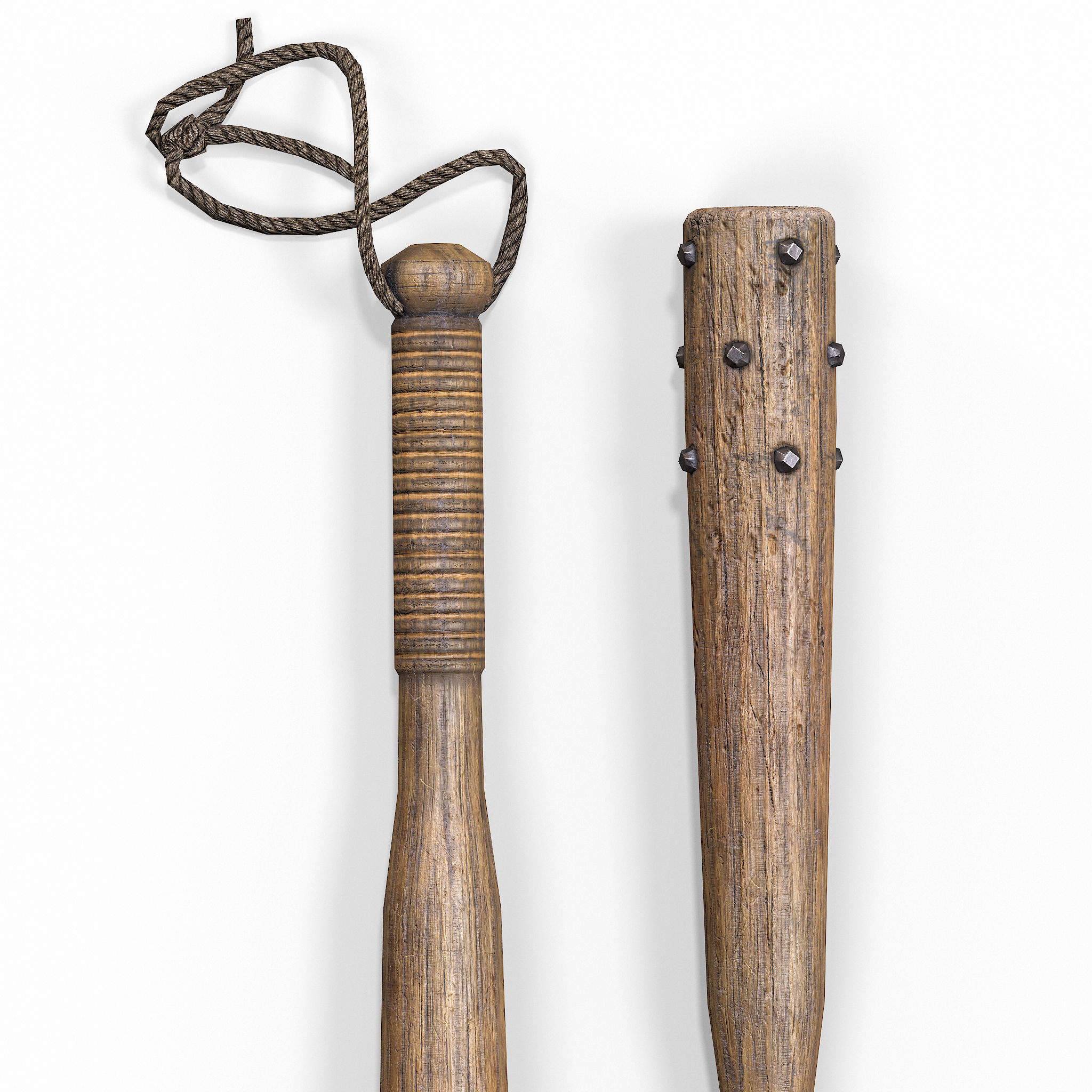 3D model Melee Trench Club Cored VR / AR / low-poly | CGTrader