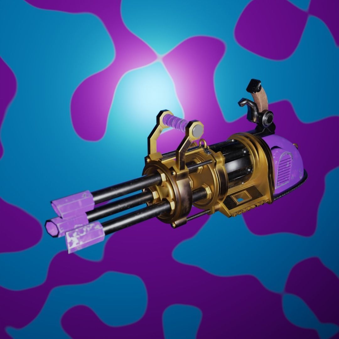 Arcane Jinx Minigun 3D model | CGTrader
