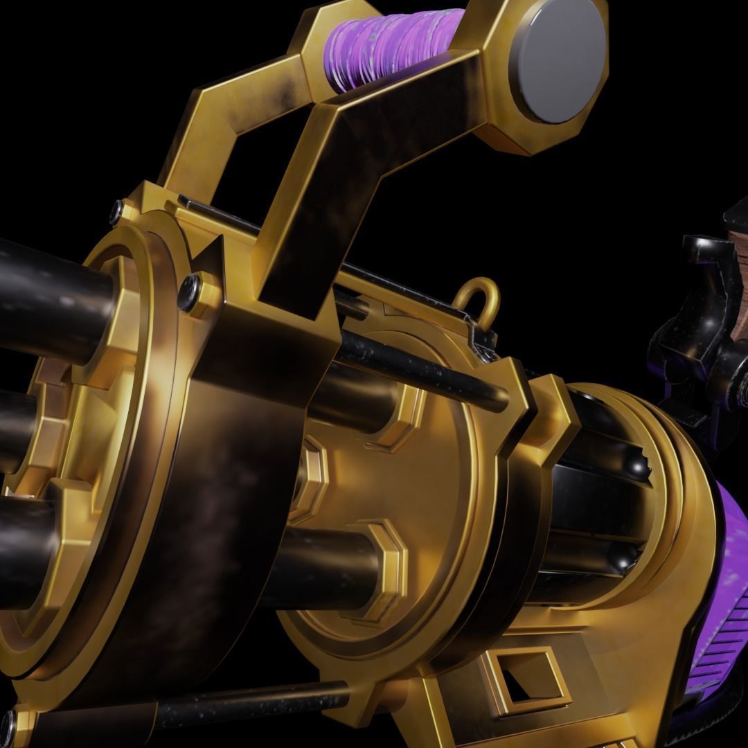 Arcane Jinx Minigun 3D model | CGTrader