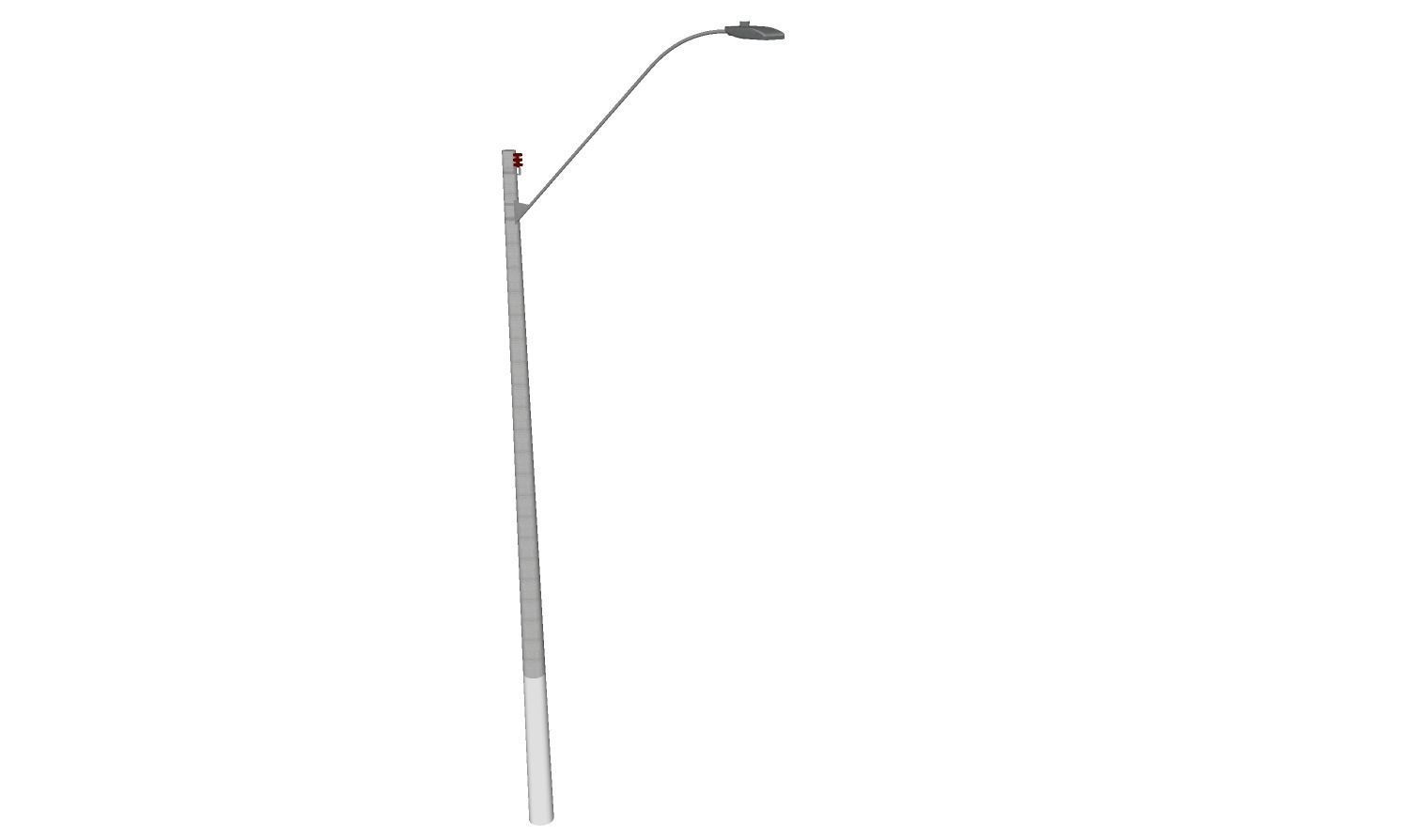 Concrete Lamp Post - Light Pole - Light Post - Street Light 52 3D model ...