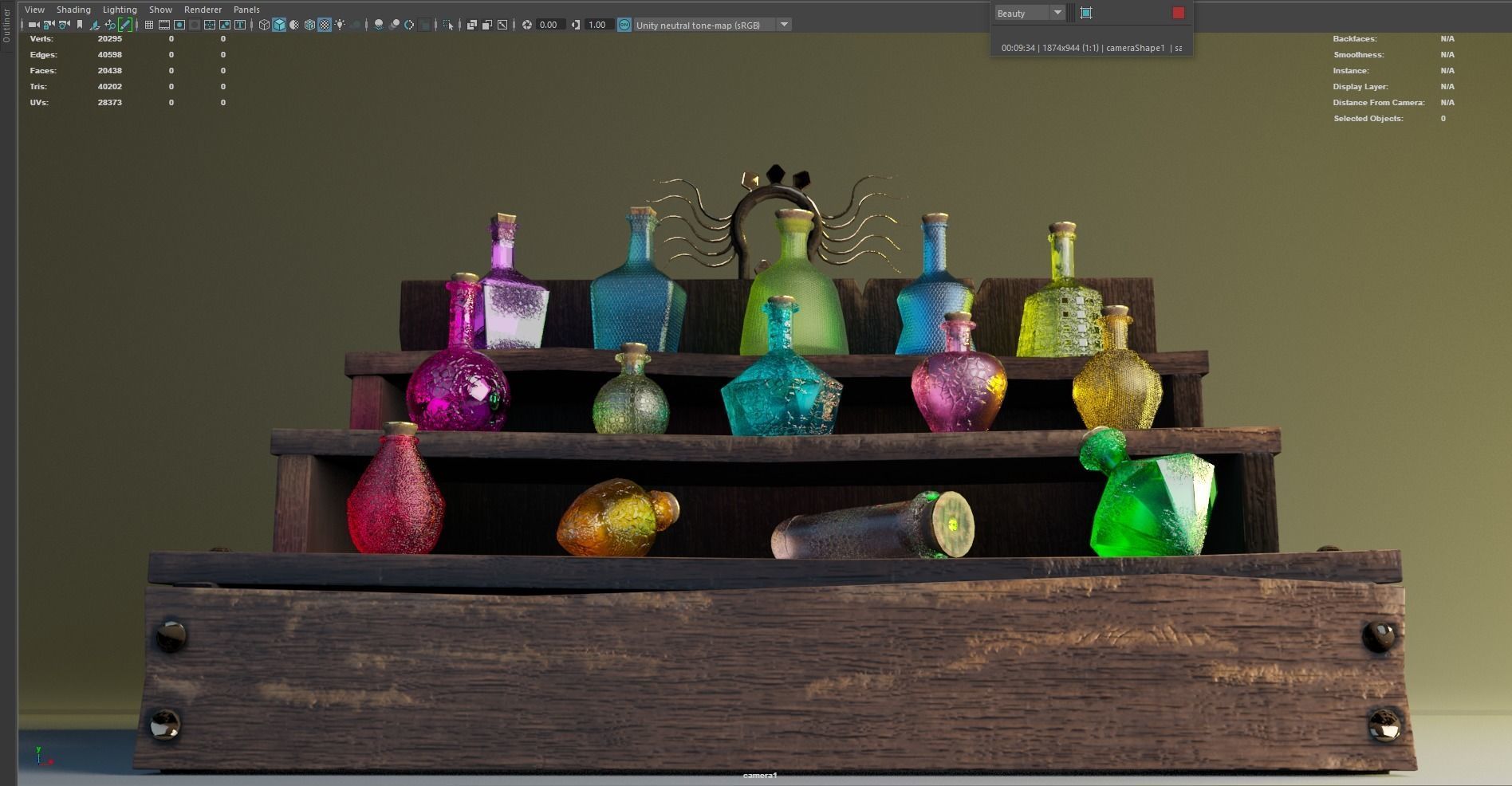 Patterned Potion Bottles 3D model | CGTrader