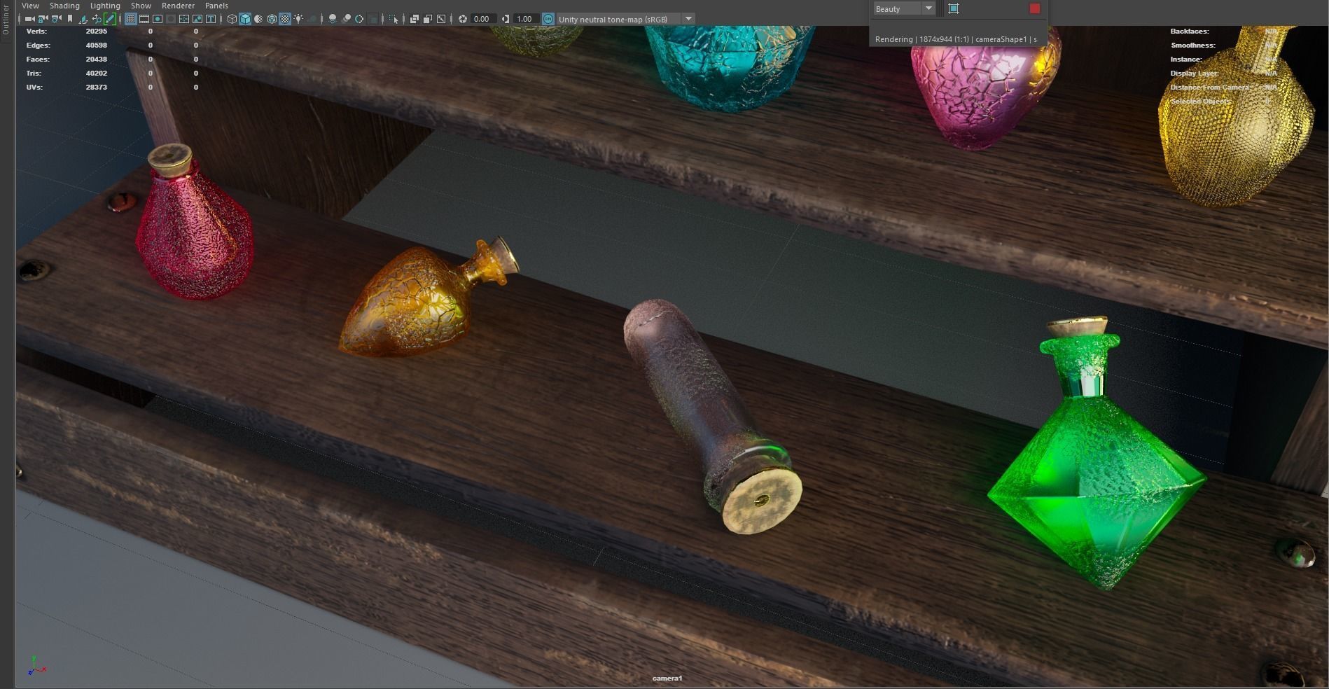 Patterned Potion Bottles 3D model | CGTrader