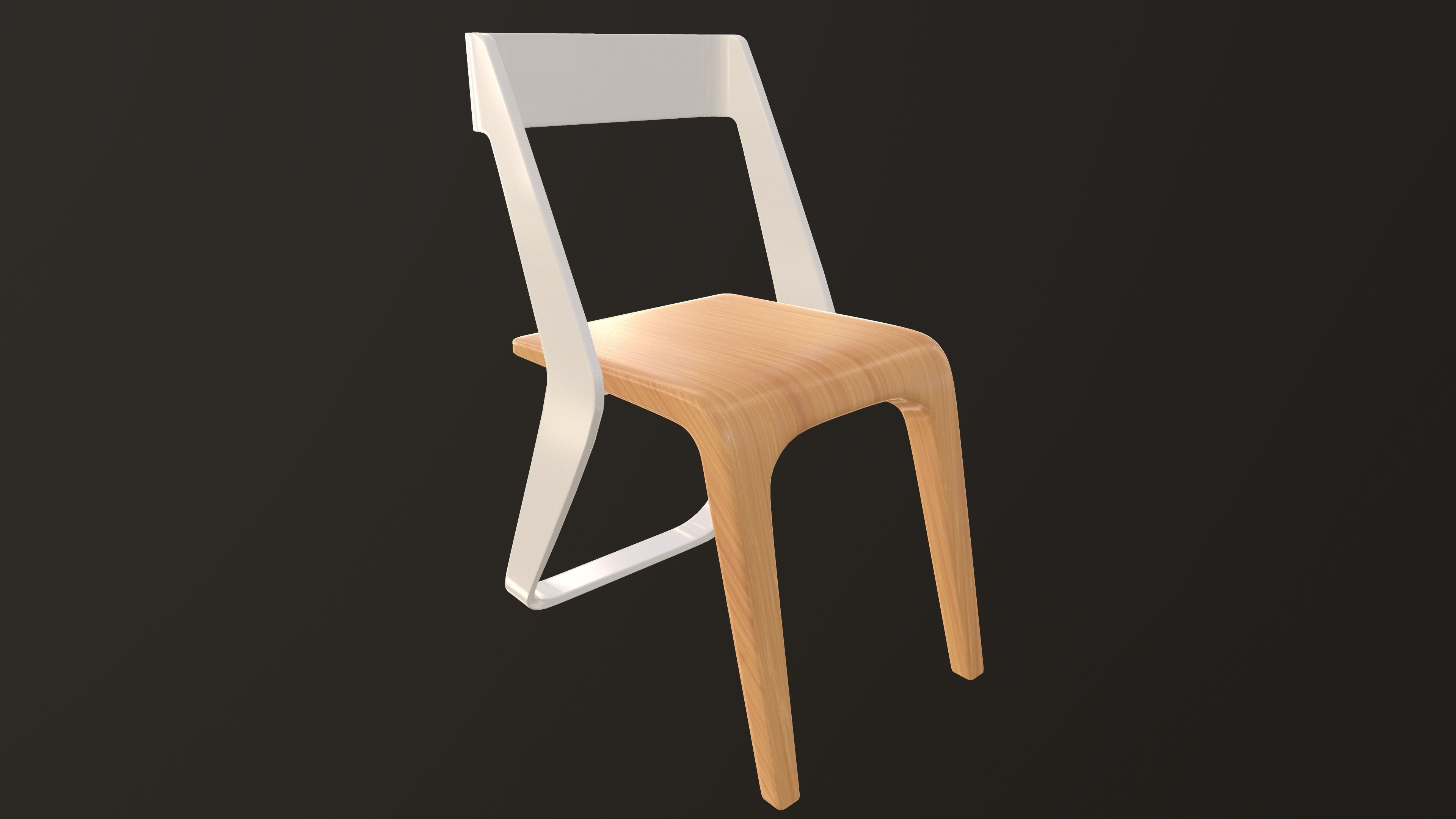 3d Model Modern Chair Vr Ar Pbr Vr Ar Low Poly Cgtrader