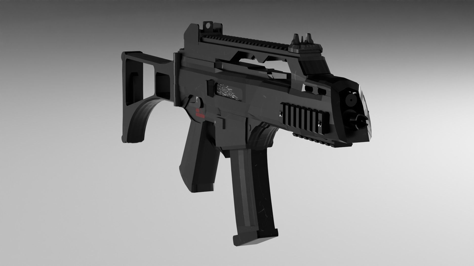 3D model G36C and ammo with accessories VR / AR / low-poly | CGTrader