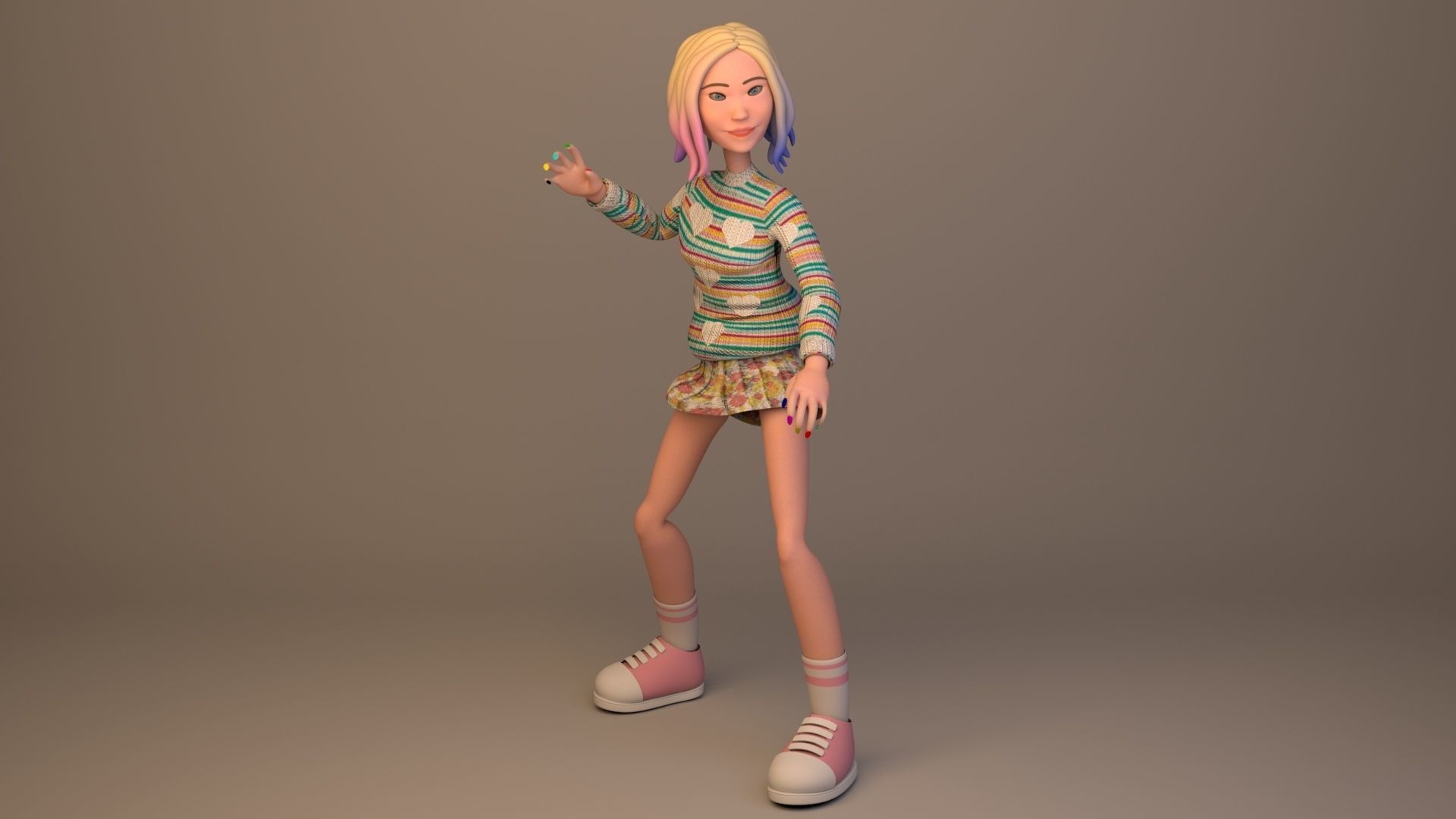 3D model Enid Sinclair Wednesday VR / AR / low-poly | CGTrader