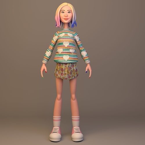 3D model Enid Sinclair Wednesday VR / AR / low-poly | CGTrader