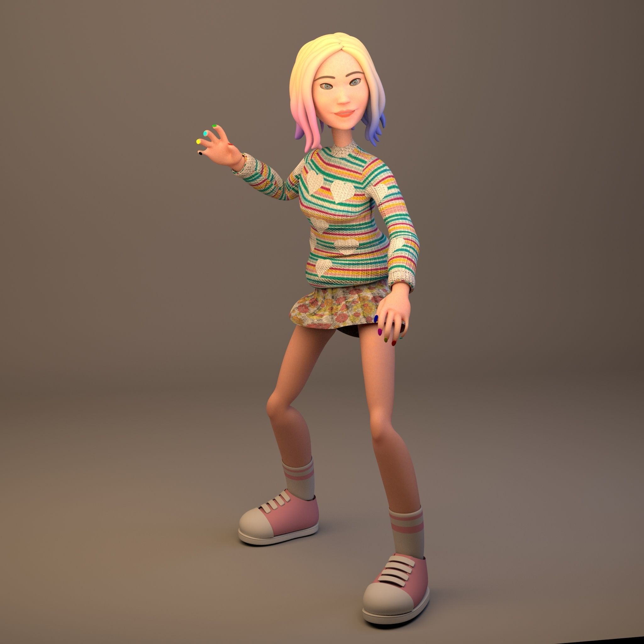 3D model Enid Sinclair Wednesday VR / AR / low-poly | CGTrader