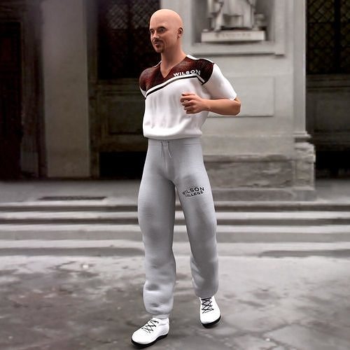 Sporty Outfit M4 for DAZ Studio 3D model rigged | CGTrader