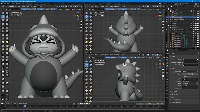 HITORI GOTO - BOCHIZILLA - BOCCHI THE ROCK 3D model 3D printable | CGTrader