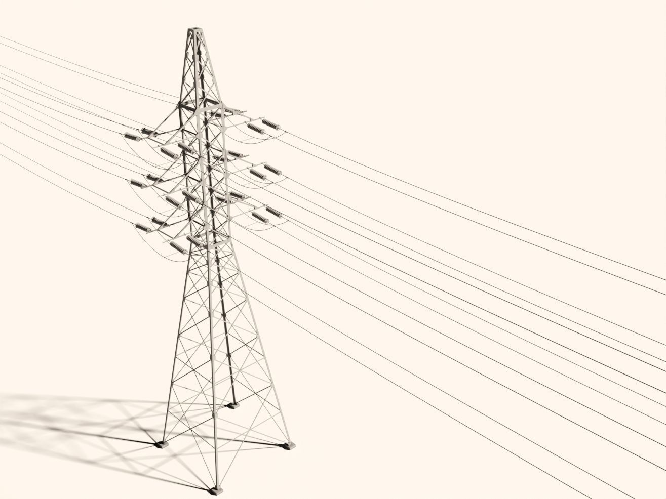 TRANSMISSION TOWER 3D model | CGTrader