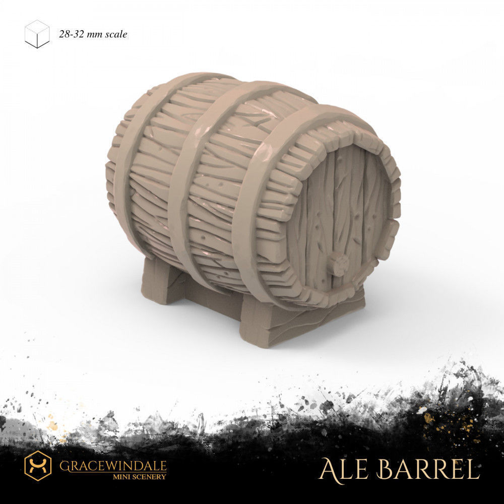 Ale Barrel 3D model 3D printable | CGTrader