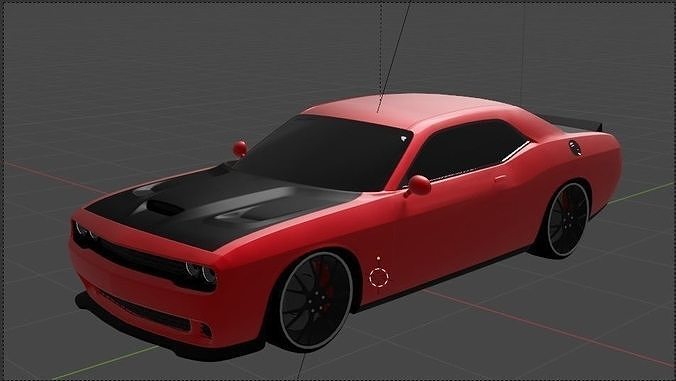 3D model Dodge Challenger SRT VR / AR / low-poly | CGTrader