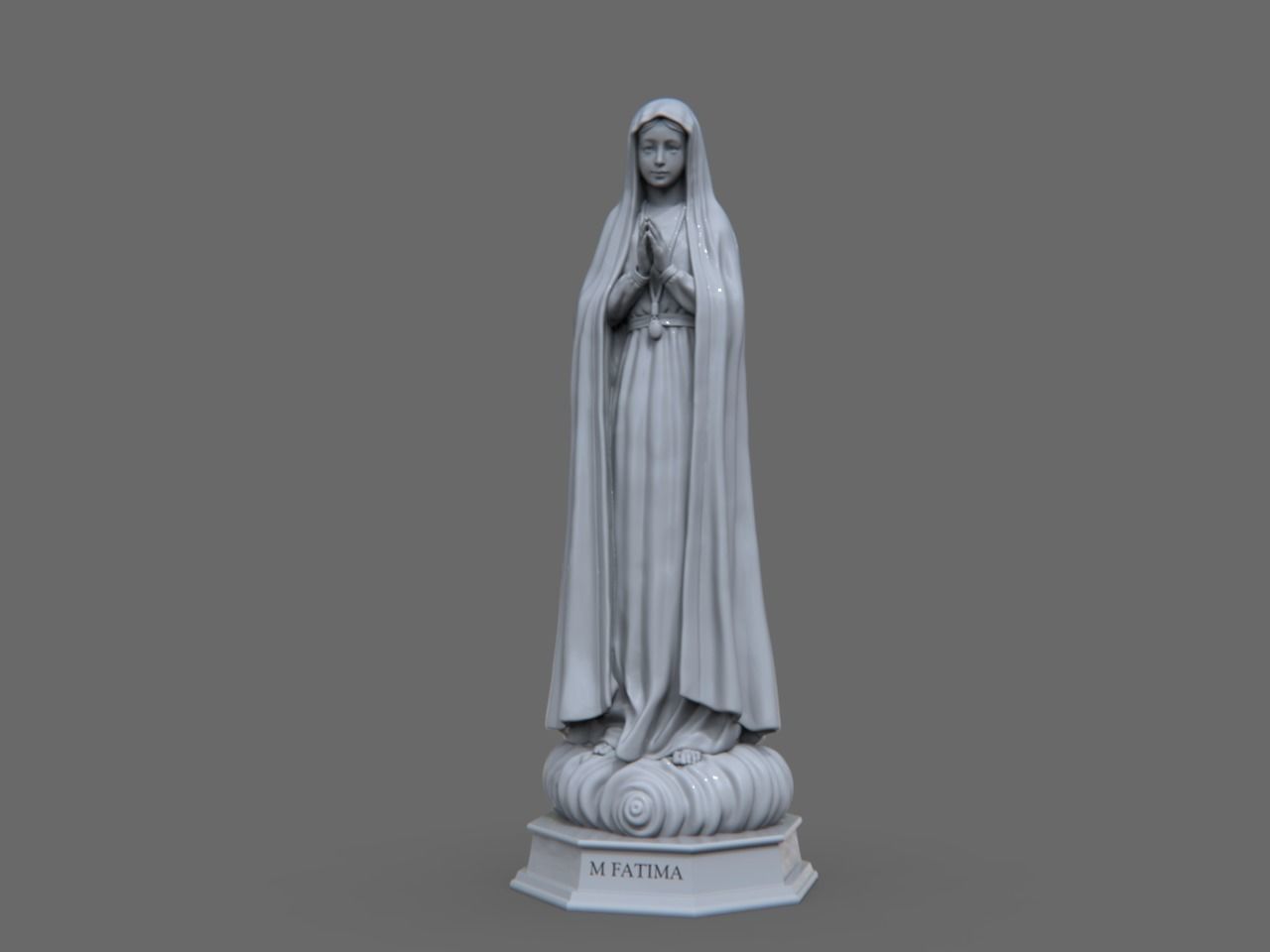 Our Lady of Fatima 3D model 3D printable | CGTrader