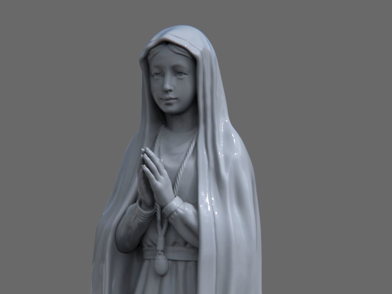 Our Lady of Fatima 3D model 3D printable | CGTrader