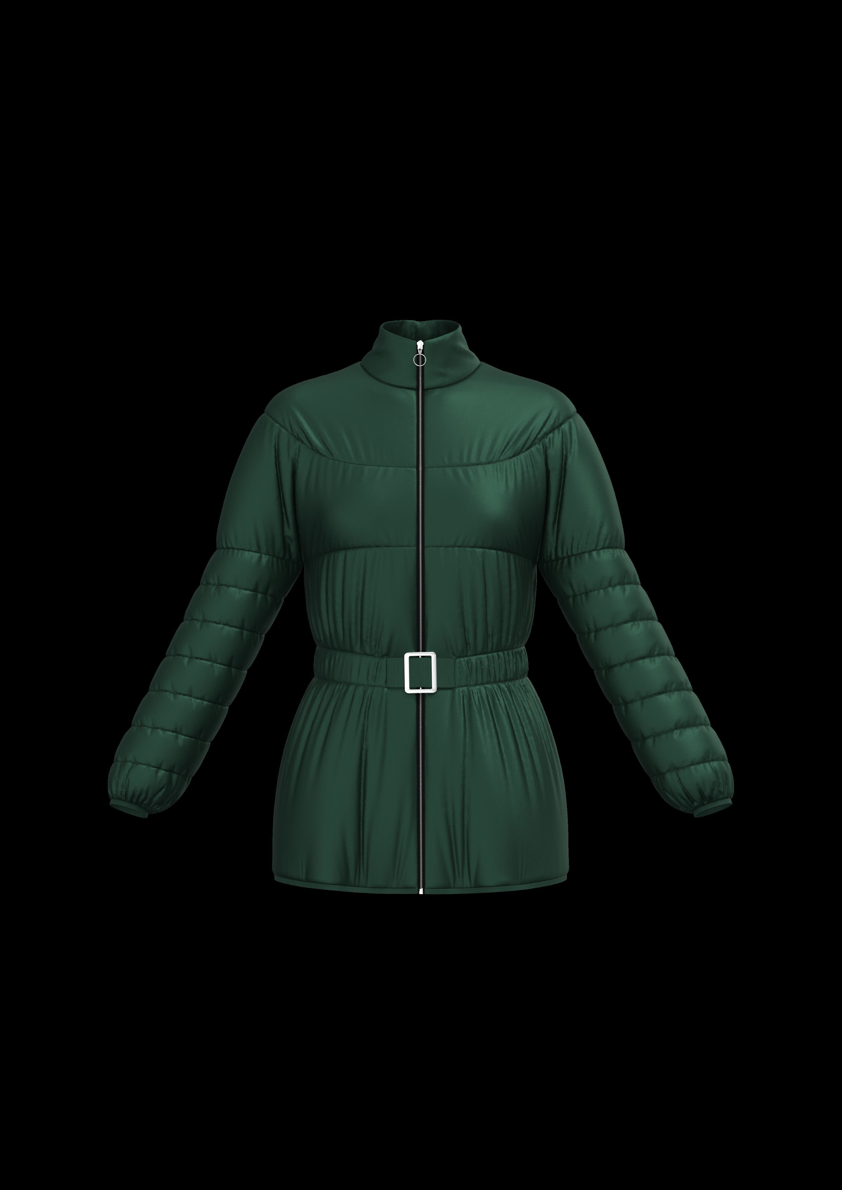 puffer jacket Woman Texture | CGTrader