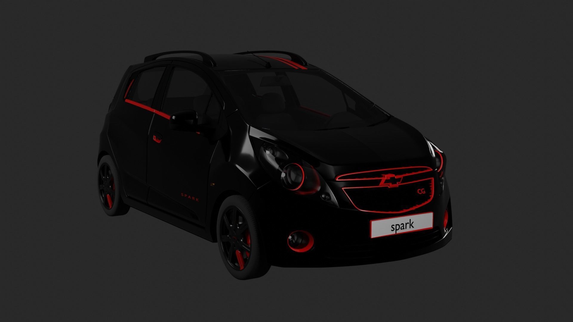 chevrolet saprk 3d models 3D model | CGTrader