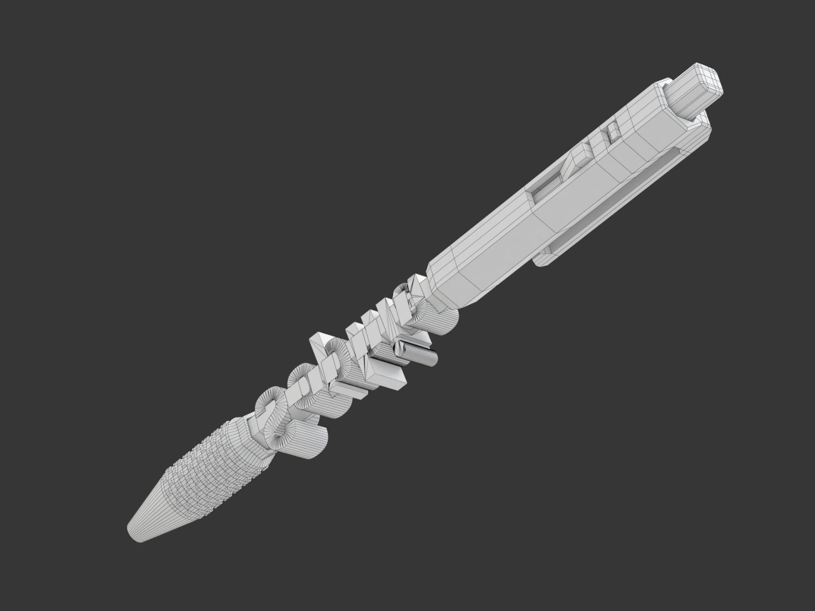 Printable Retractable Click Pen 3D model 3D printable | CGTrader