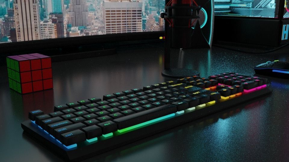 Gaming setup 3d model 3D model | CGTrader