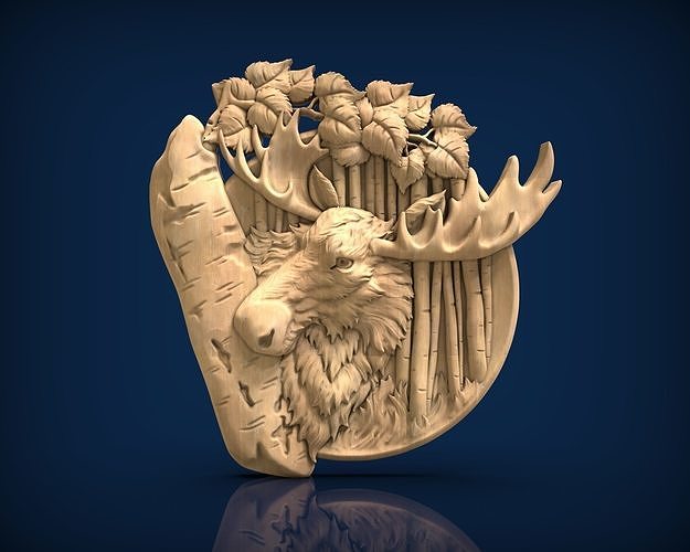 Carved panel painting STL 3D model | CGTrader