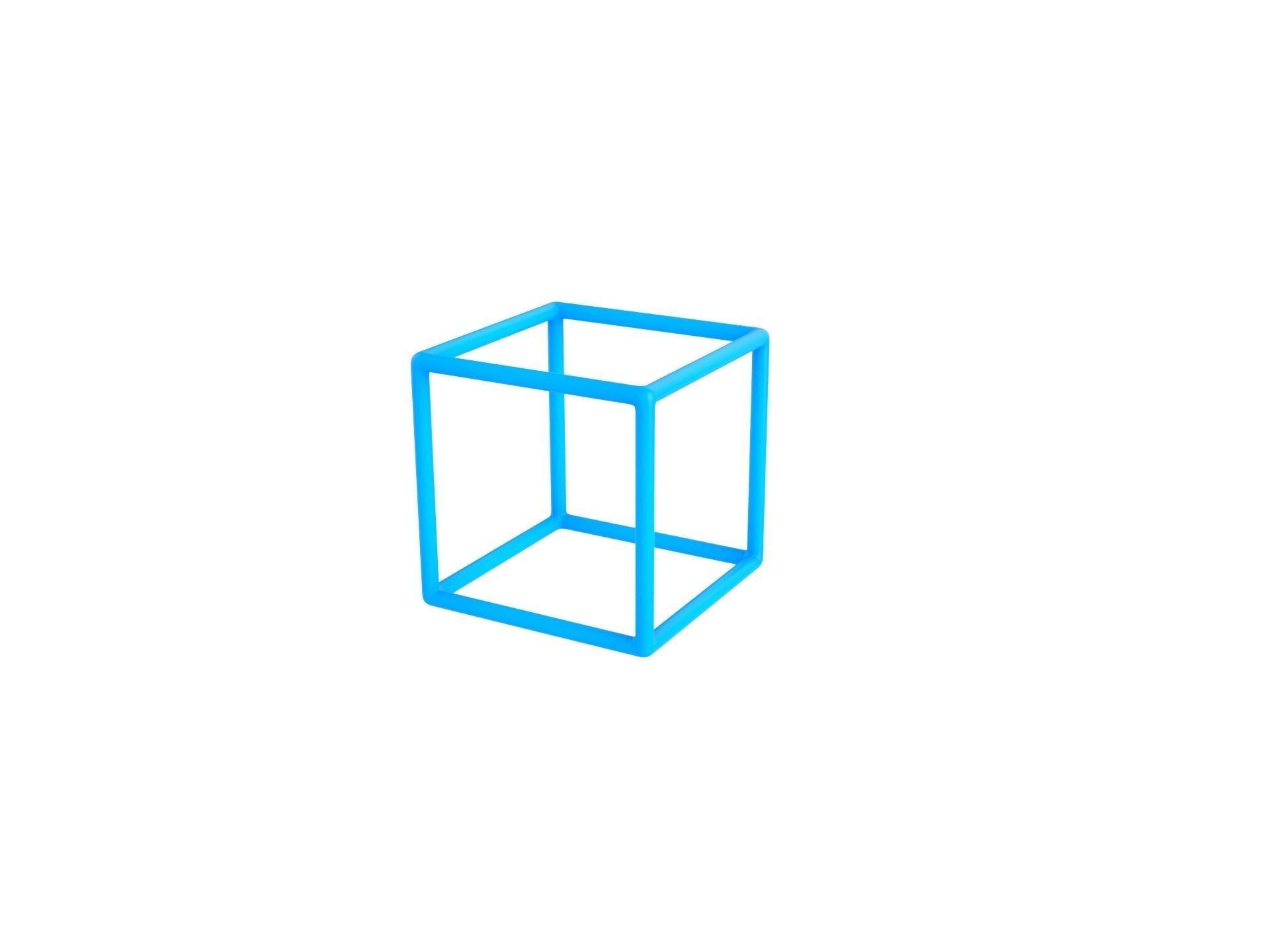 Cartoon Wire Cube 3D model | CGTrader