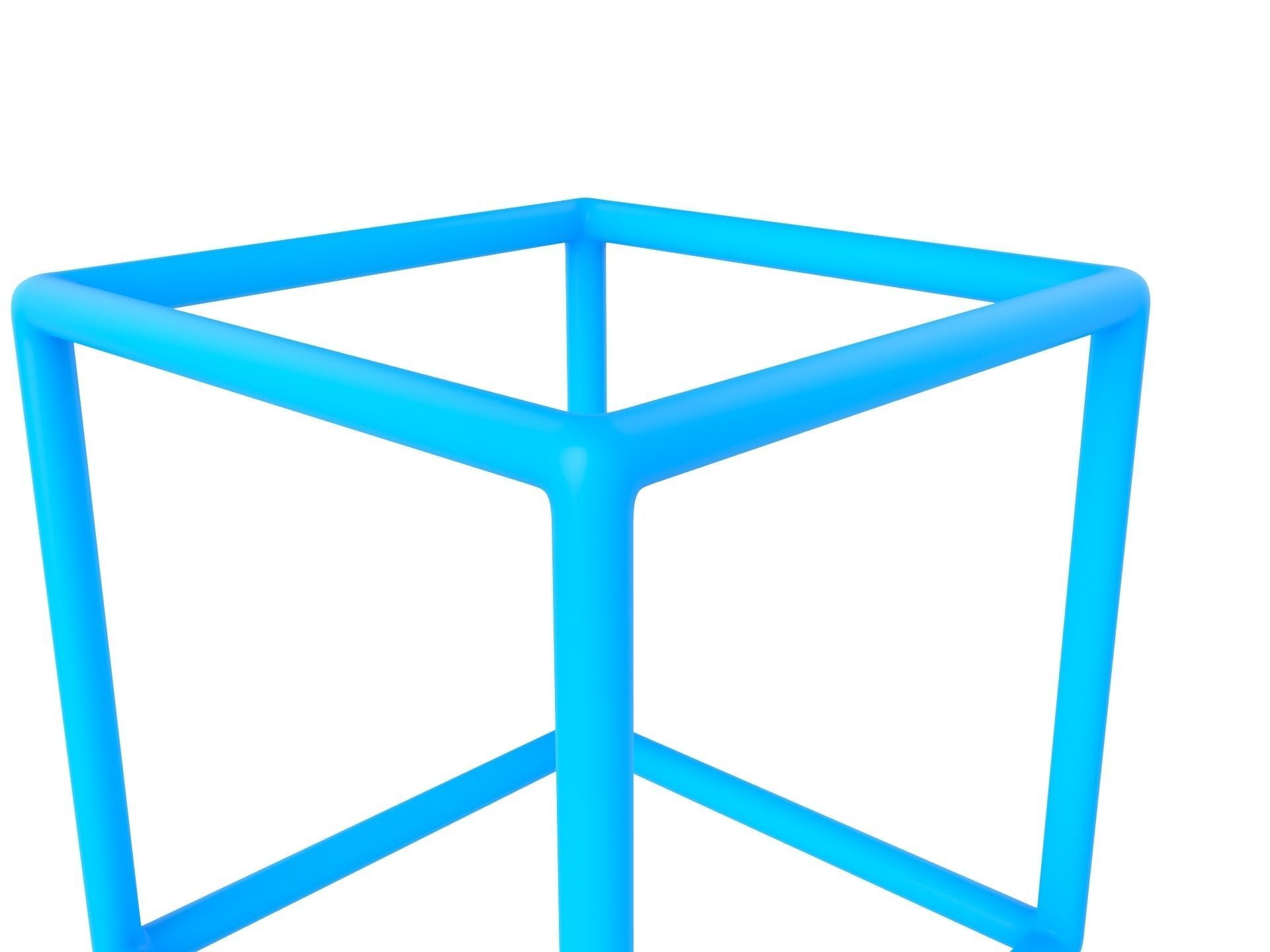 Cartoon Wire Cube 3D model | CGTrader