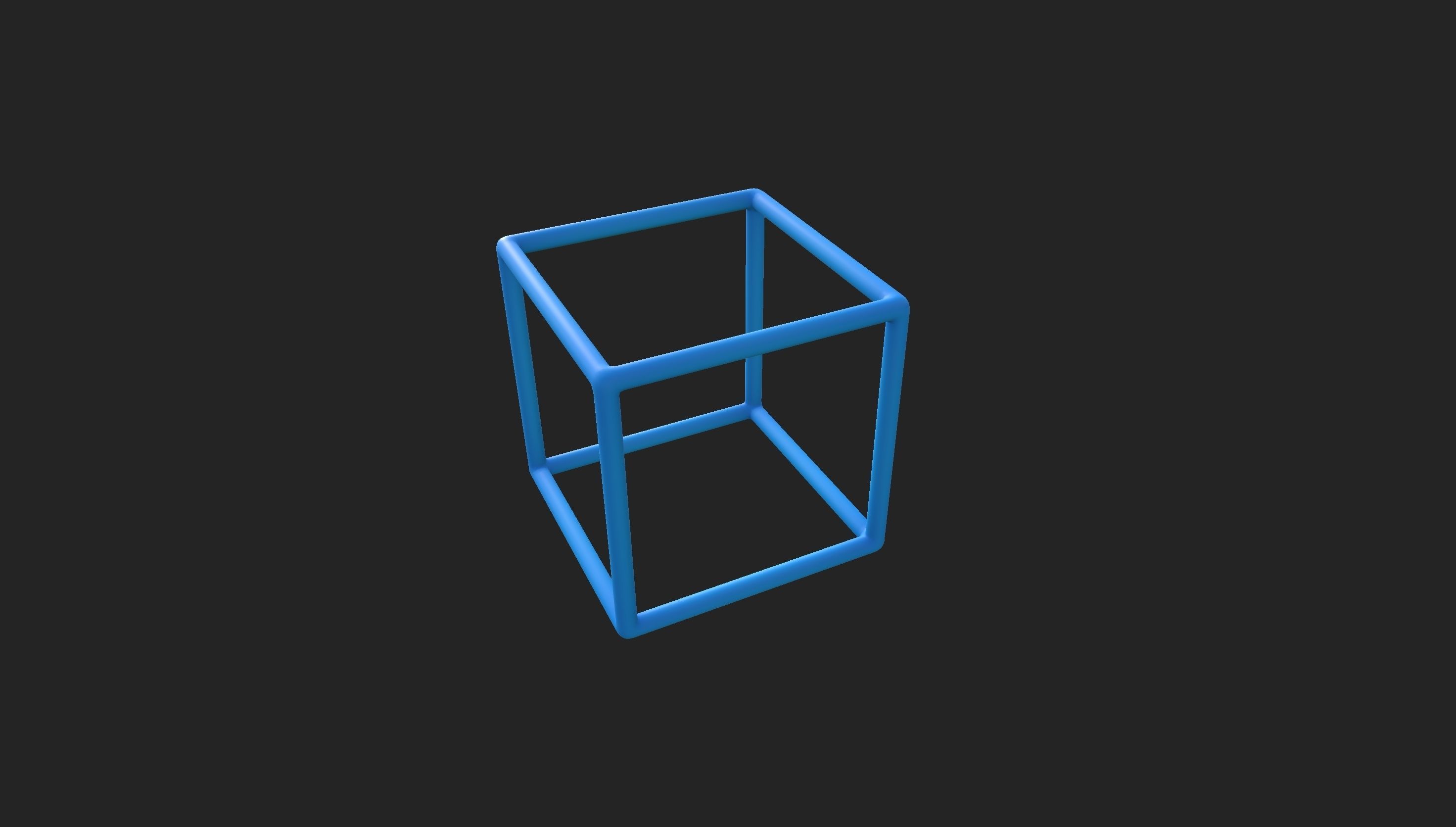 Cartoon Wire Cube 3D model | CGTrader