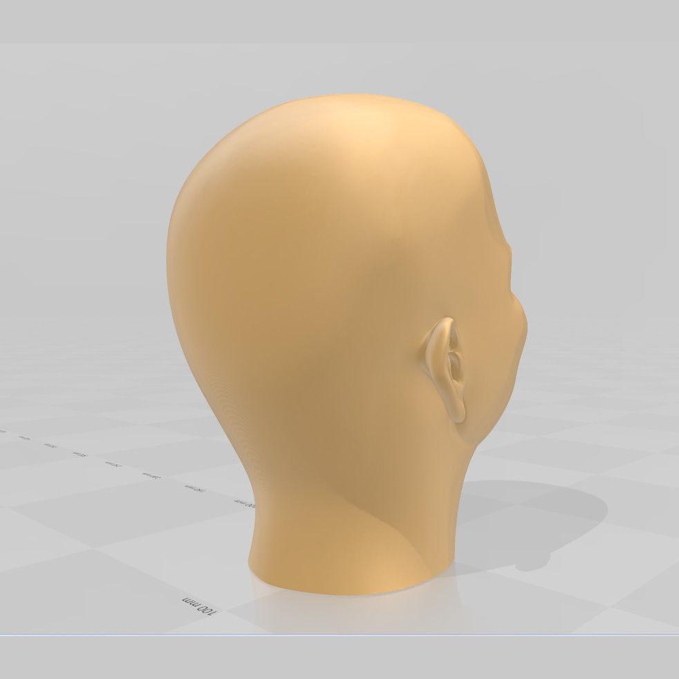 Female Mannequin Head 3D model 3D printable | CGTrader