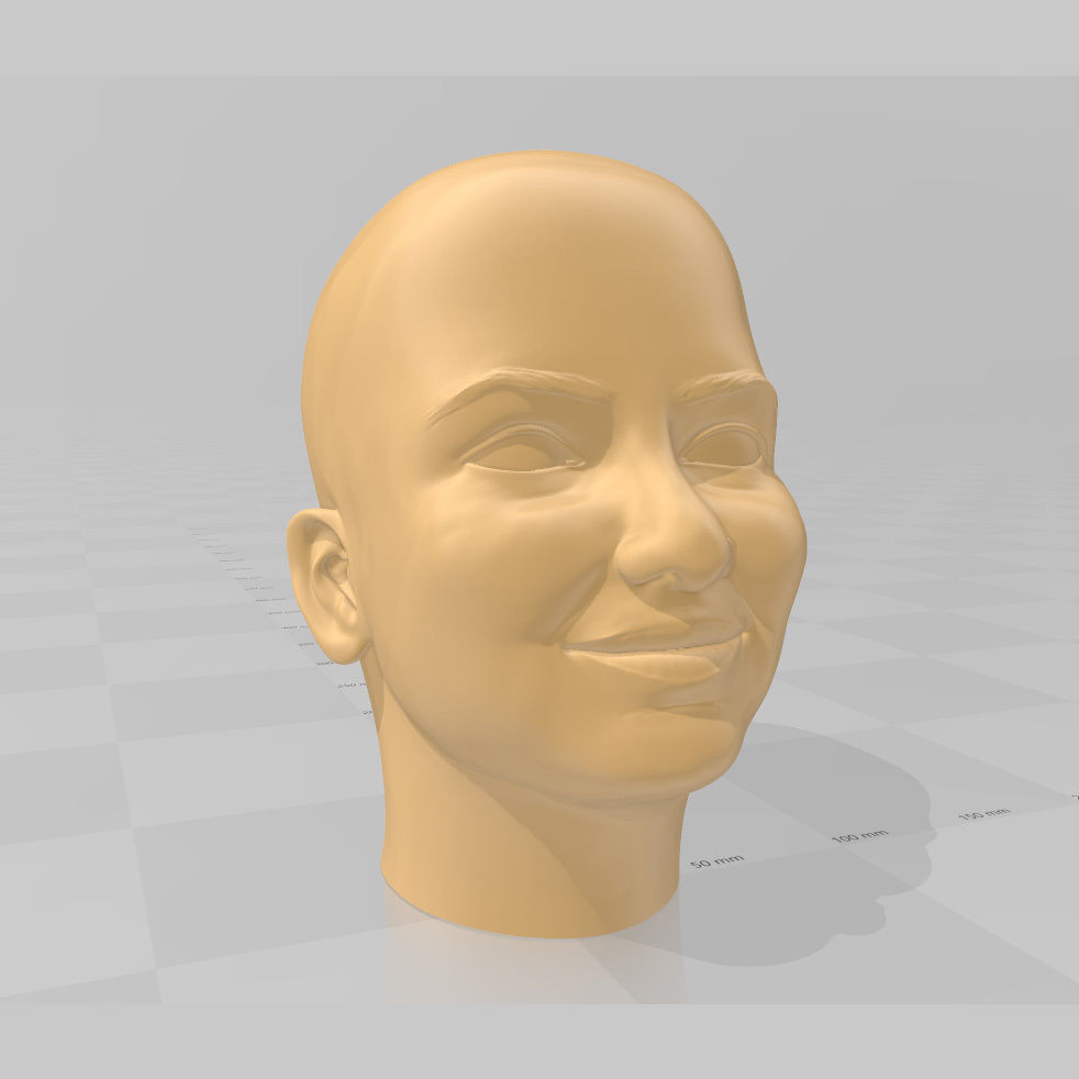 Female Mannequin Head 3D model 3D printable | CGTrader