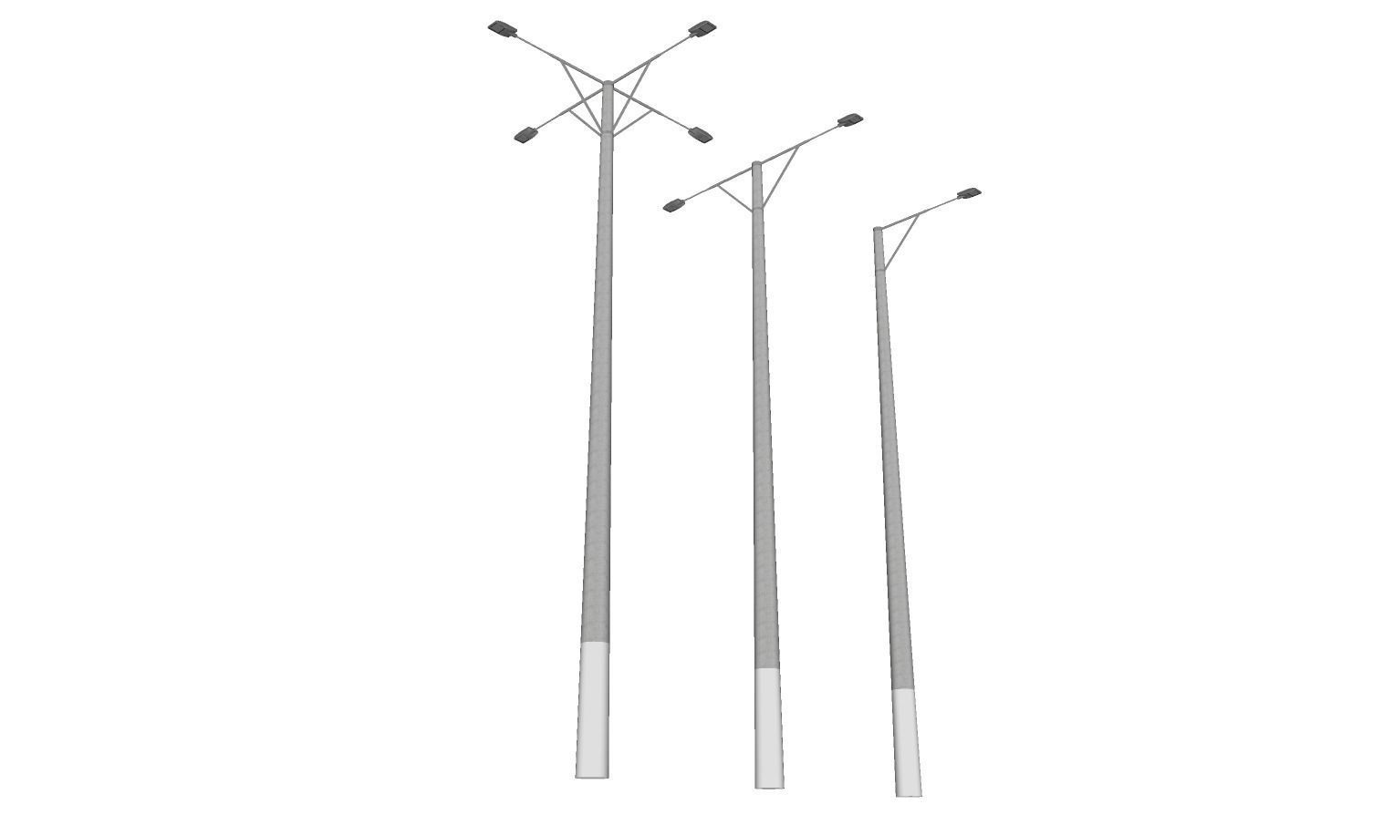 Concrete Lamp Post - Light Pole - Street Light - Group 05 3D model ...