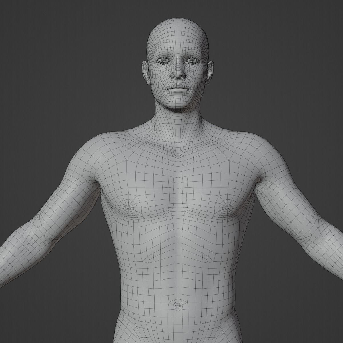 Average Man and Woman Body Low Poly Basemesh 3D Model Collection | CGTrader