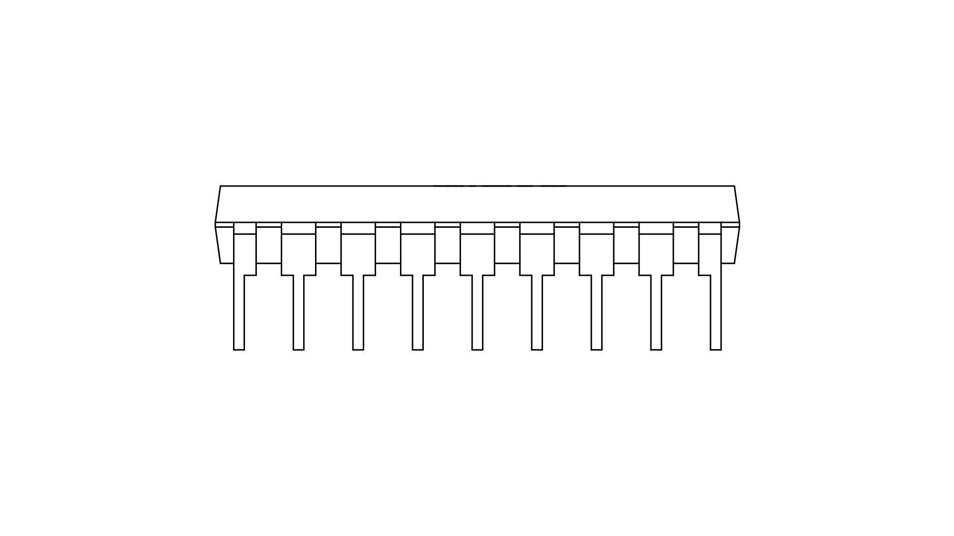 DIP18 IC case 3D model | CGTrader