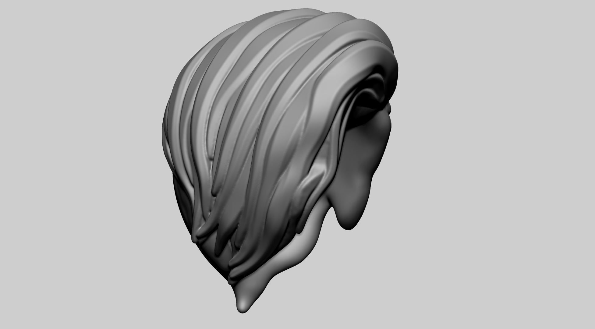 Hair Printable A 3D model 3D printable | CGTrader