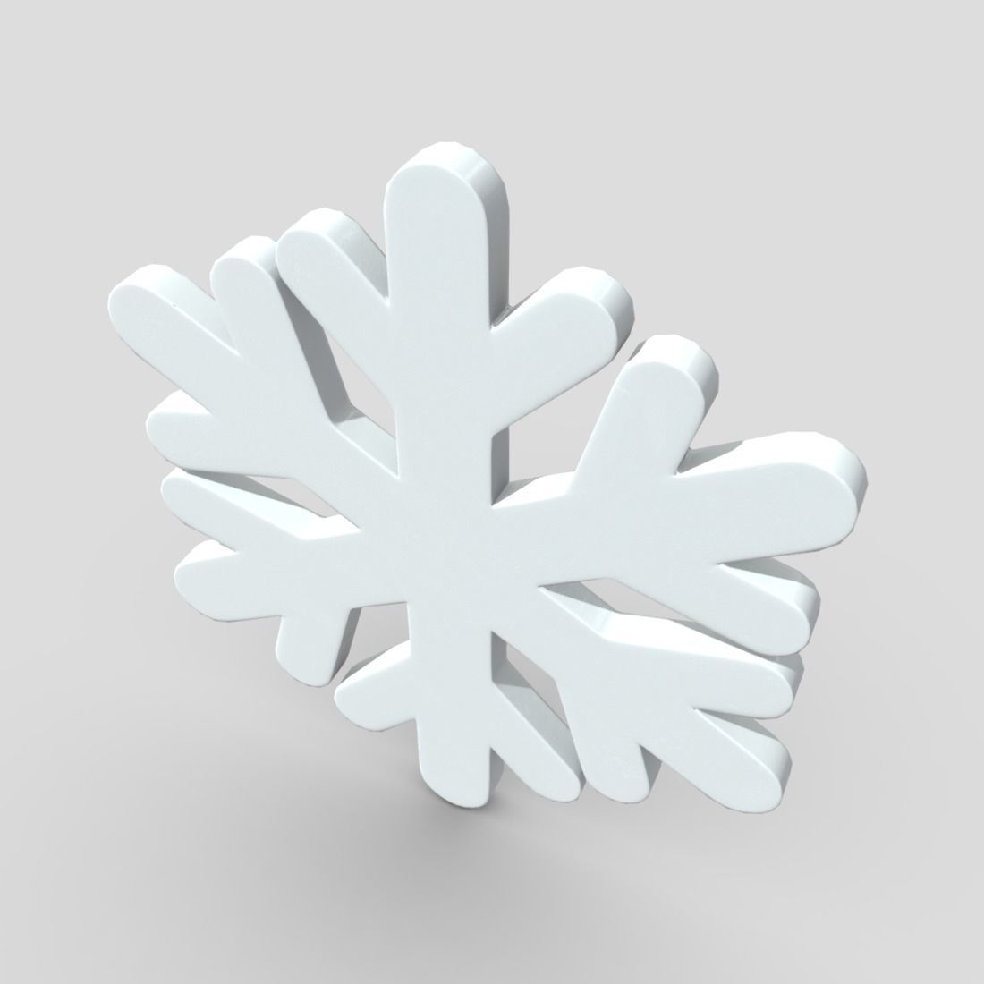 cc0 - Snowflake free VR / AR / low-poly 3D model | CGTrader