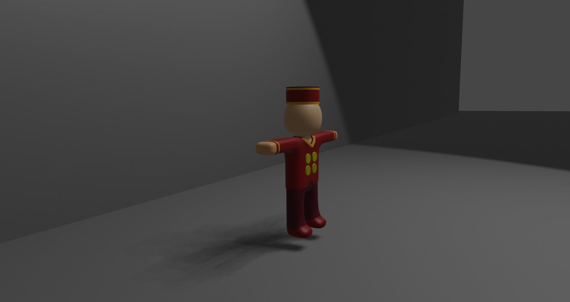 Valet Model wooden figure free 3D model | CGTrader