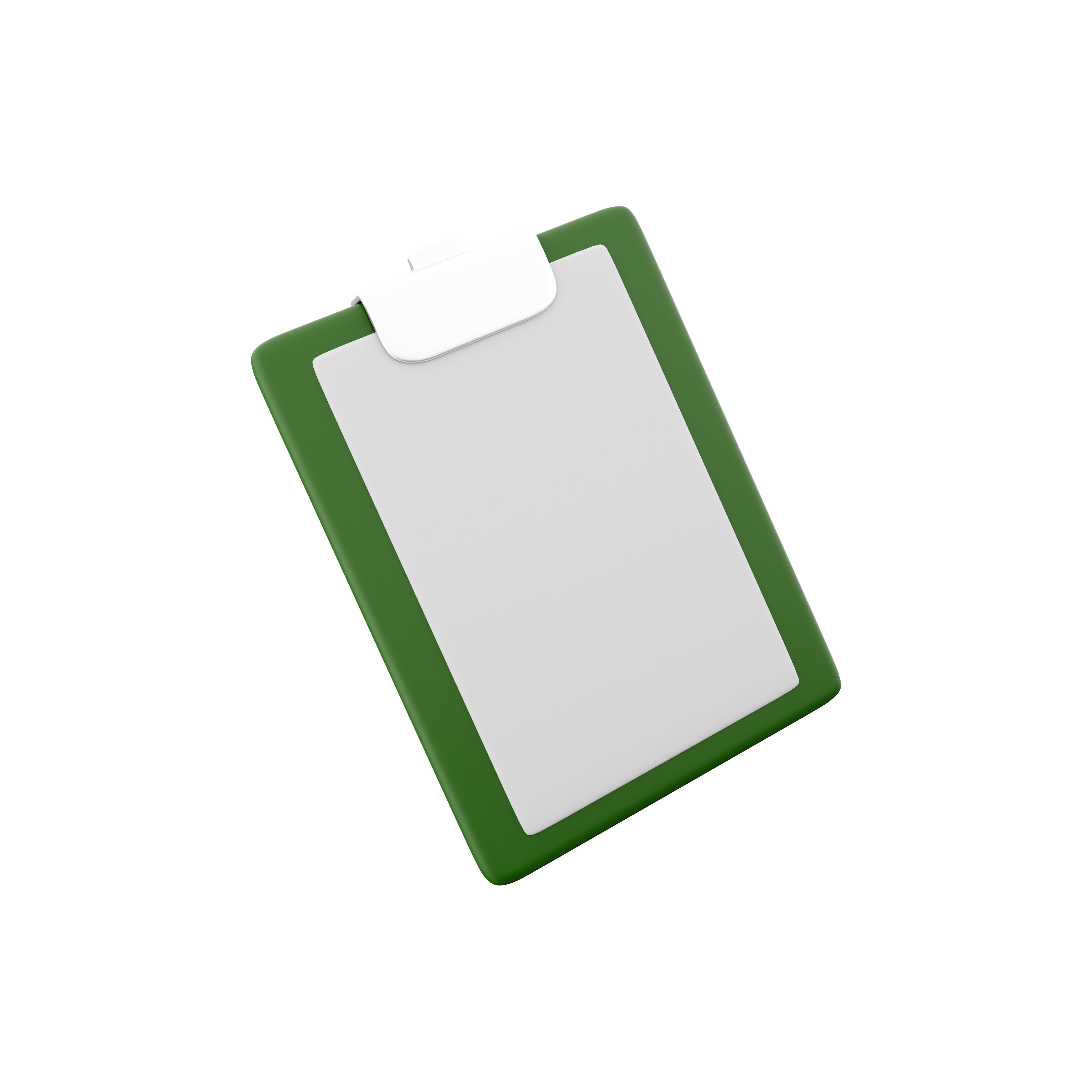 3d clipboard white paper cartoon 3D model | CGTrader