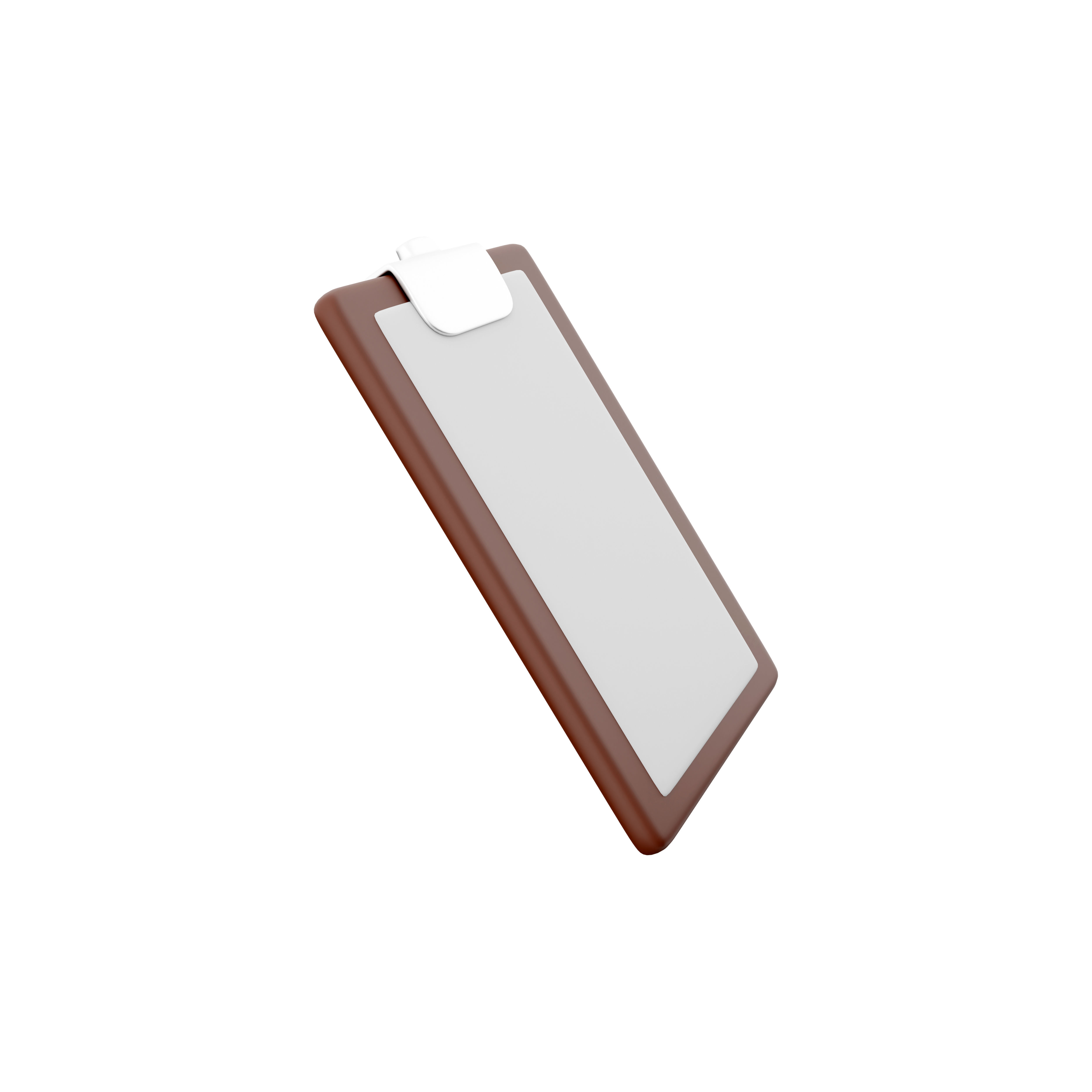 3d clipboard white paper cartoon 3D model | CGTrader