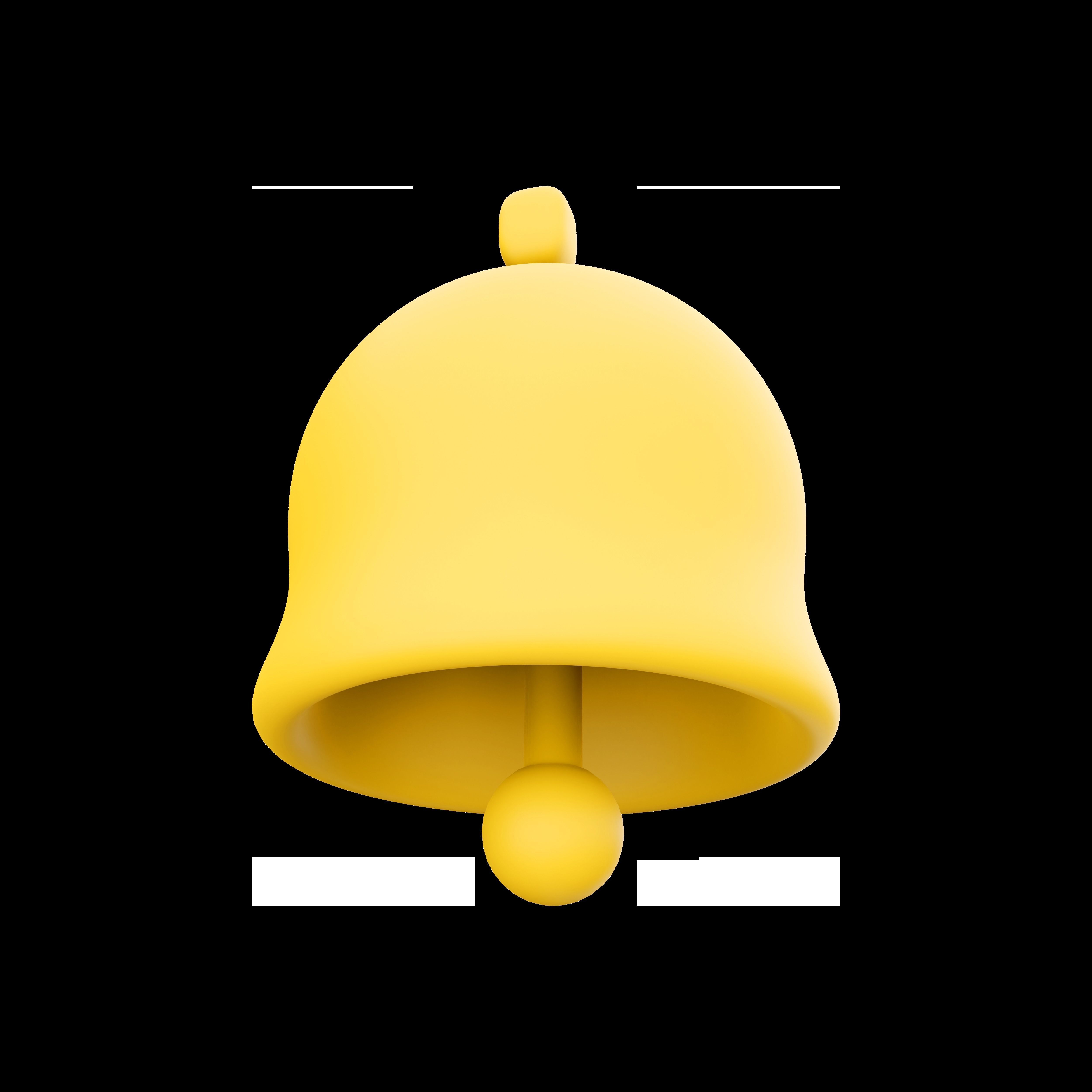3d notification bell cartoon 3D model | CGTrader