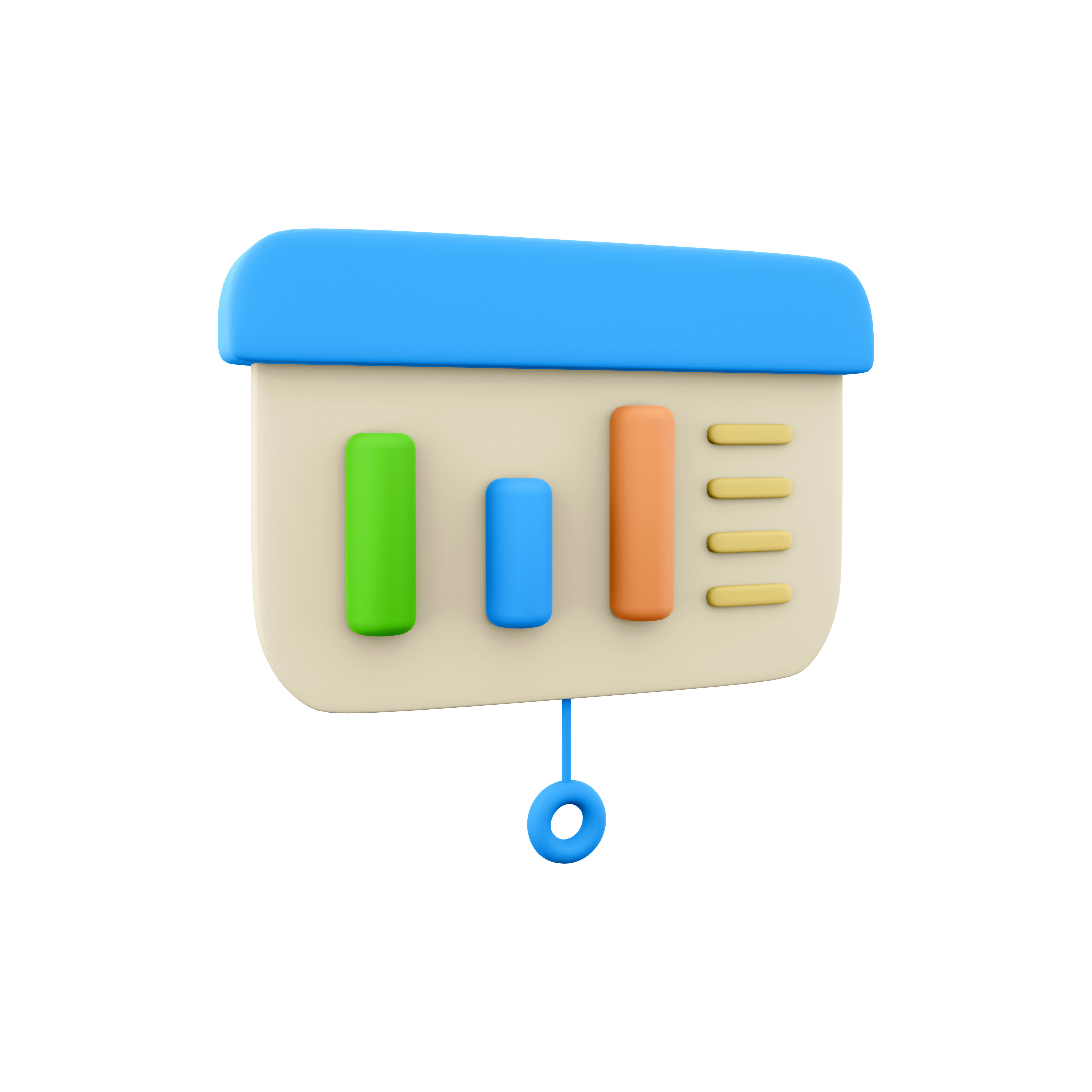 3d charts cartoon 3D model | CGTrader