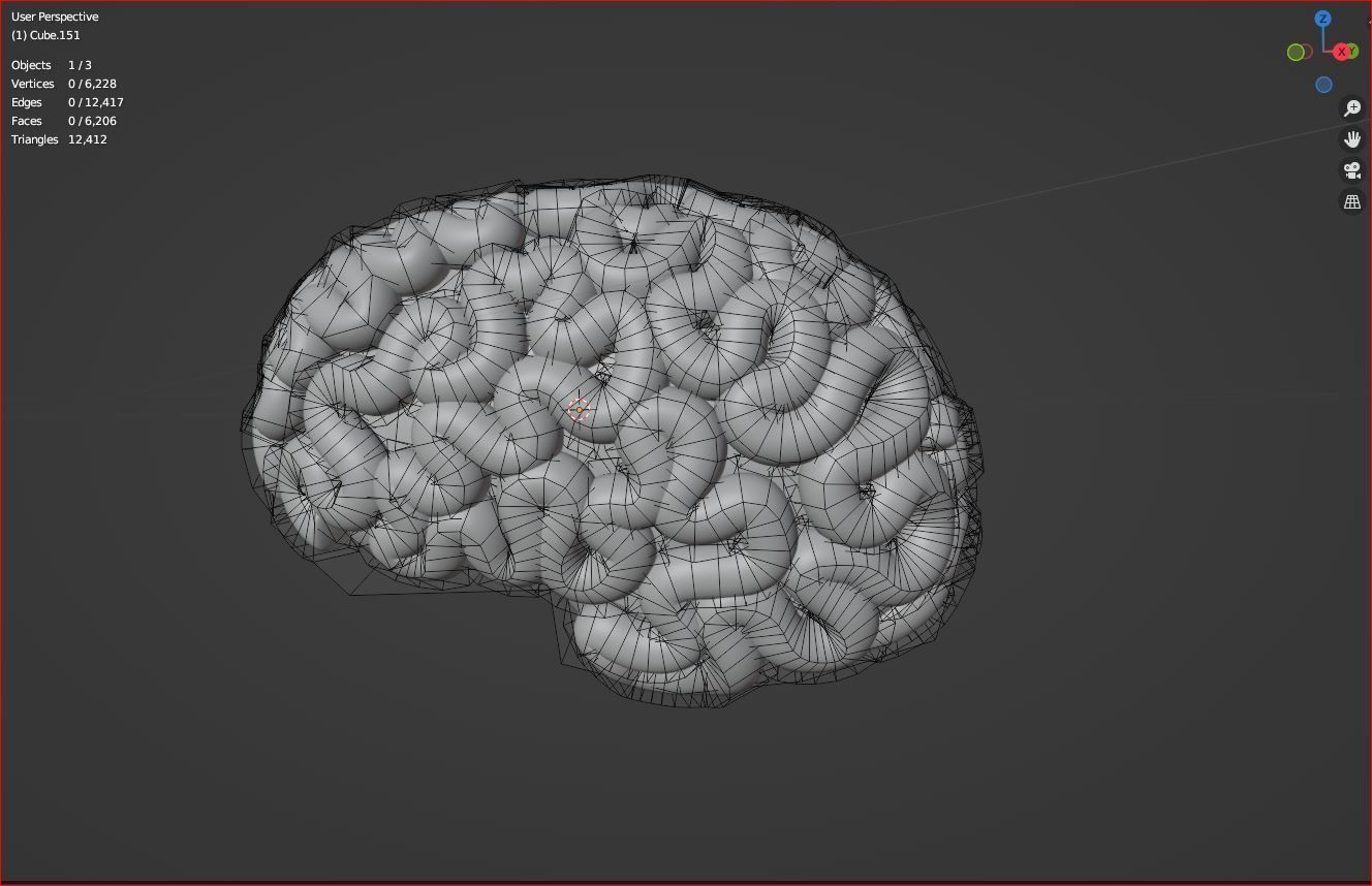 3d brain cartoon 3D model | CGTrader