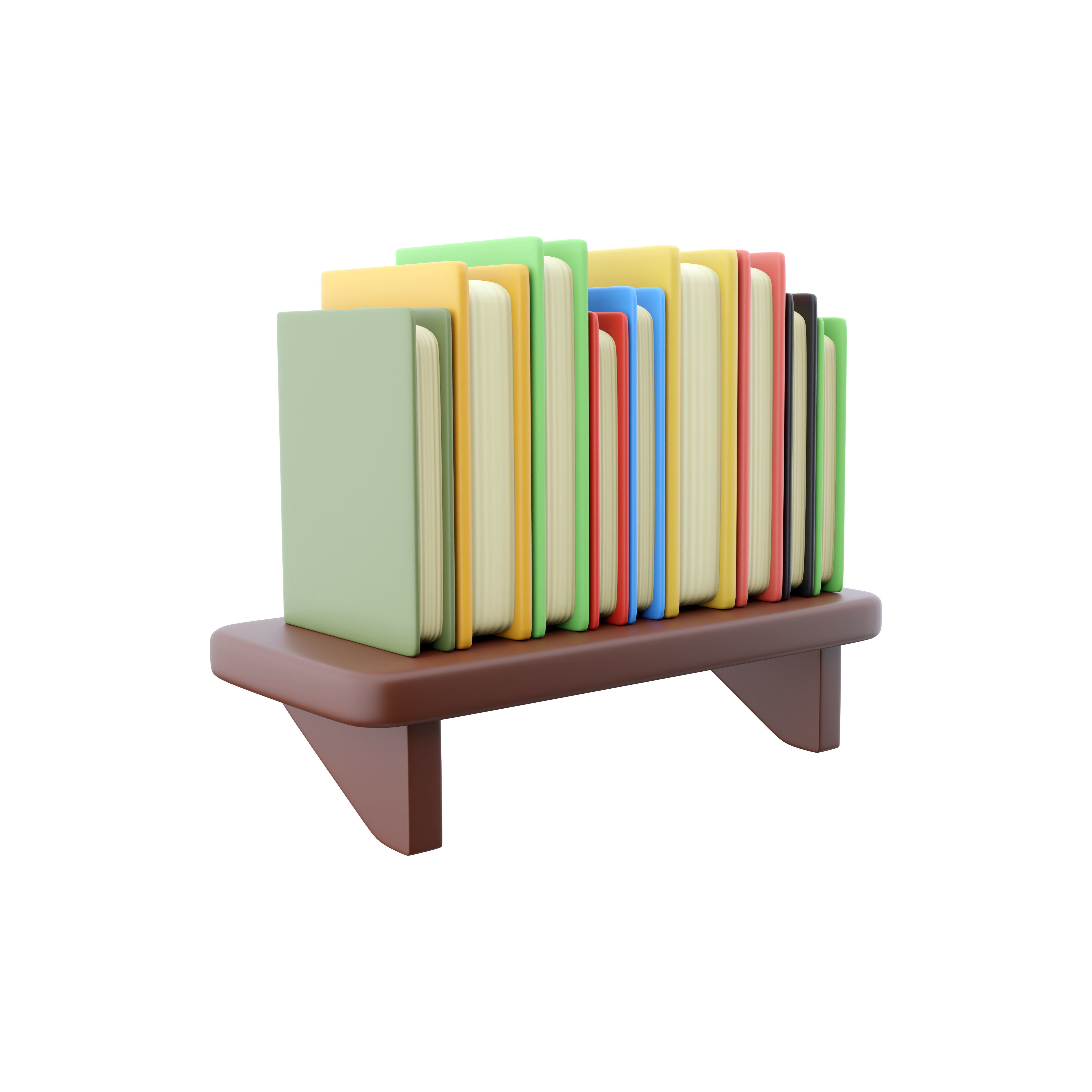 3d books cartoon 3D model | CGTrader