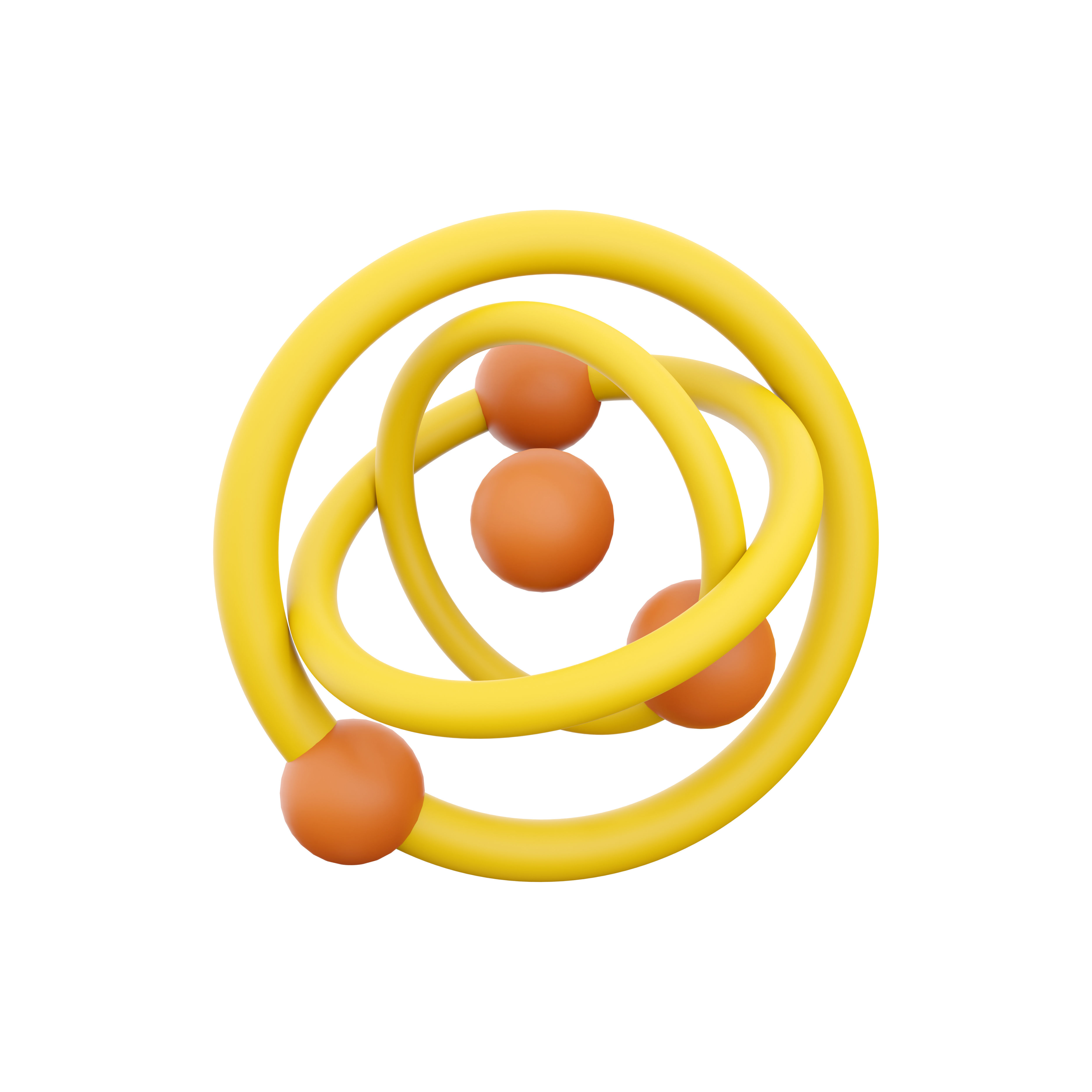 3d atom cartoon 3D model | CGTrader