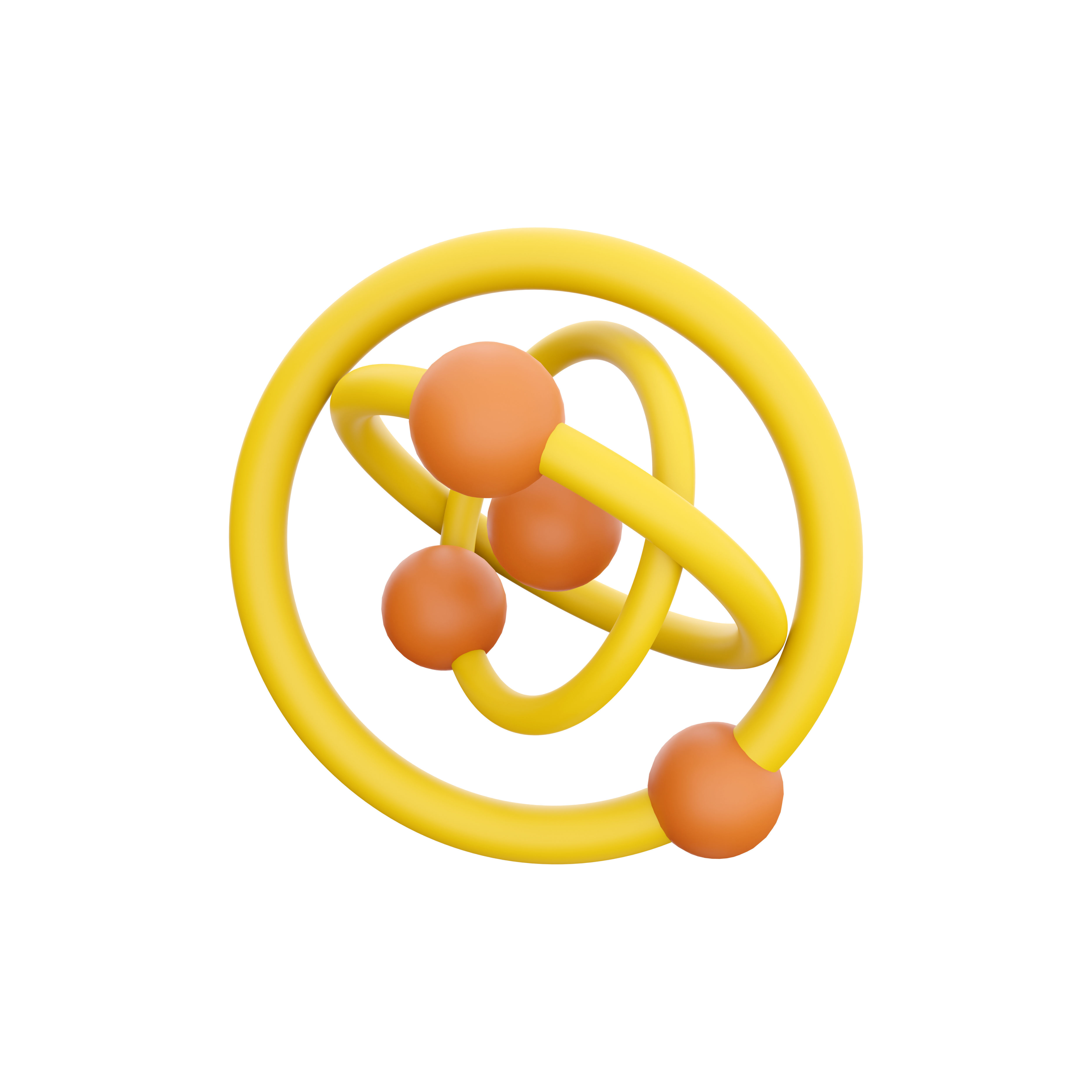 3d atom cartoon 3D model | CGTrader