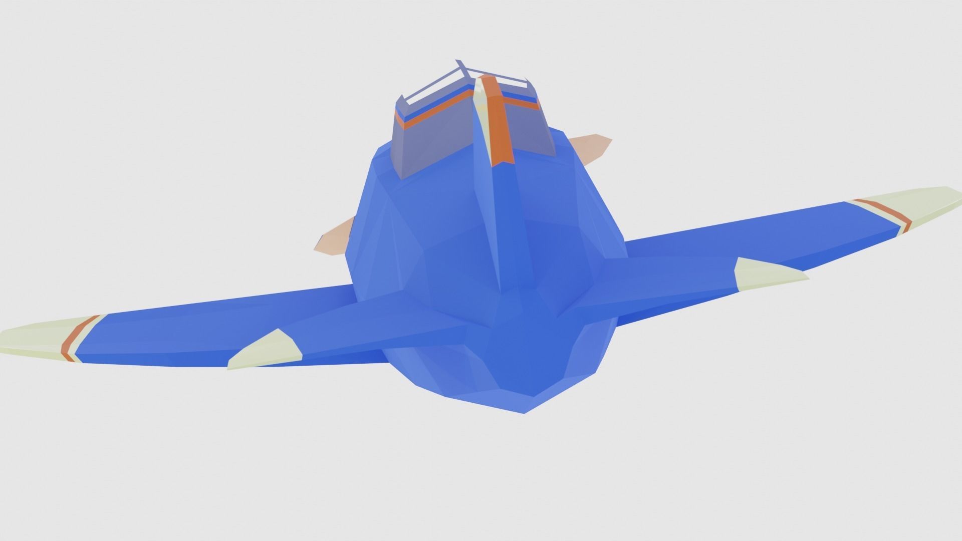 3D model Low poly Airplane VR / AR / low-poly | CGTrader