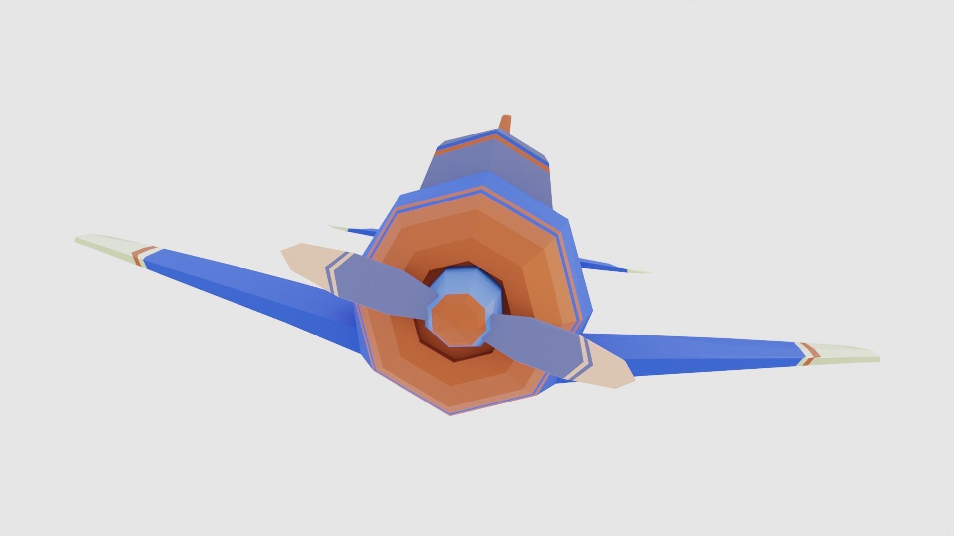 3D model Low poly Airplane VR / AR / low-poly | CGTrader